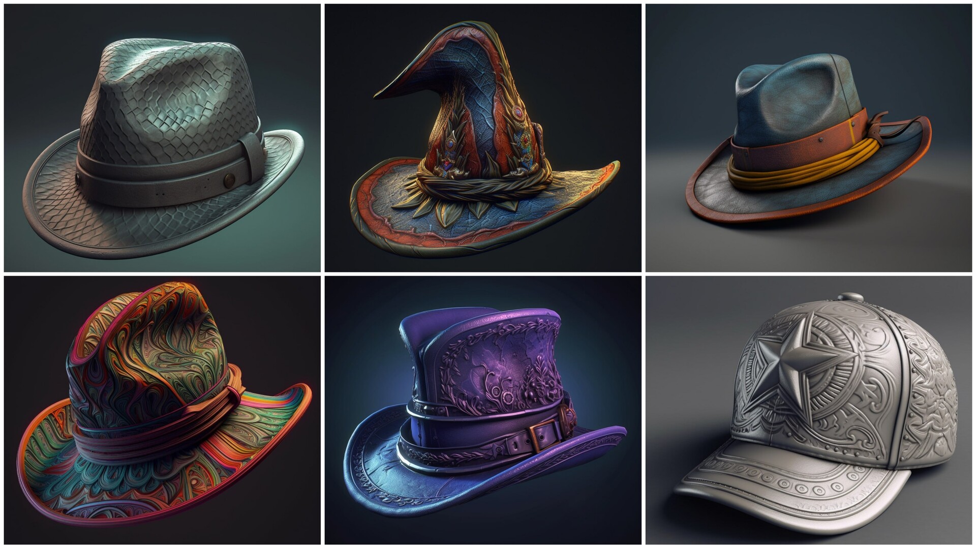 Tika Concept - +250 3D Hat Concept