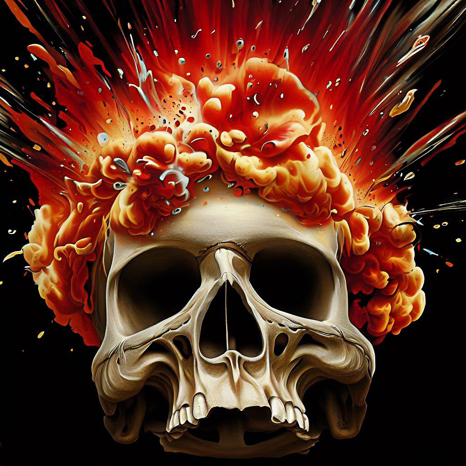 ArtStation - Explode Skull By Nychos Hyper Realist High Detailed Hd 3000_3