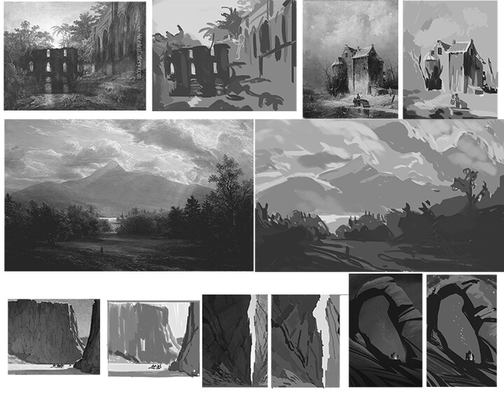 ArtStation - 10 Minute Landscape Studies (1hr exercise)