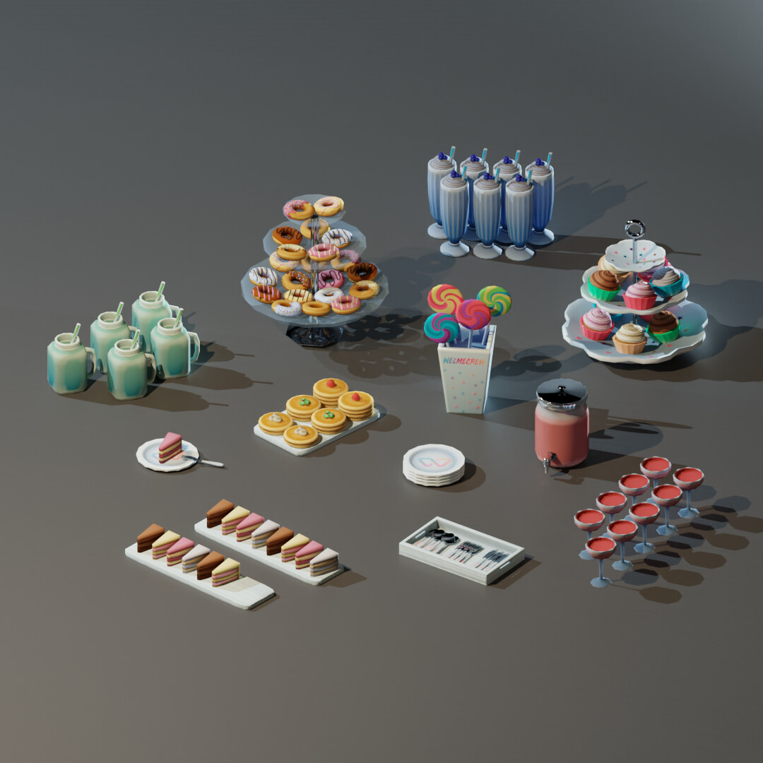 ArtStation - Sweets Atlas for Welme App