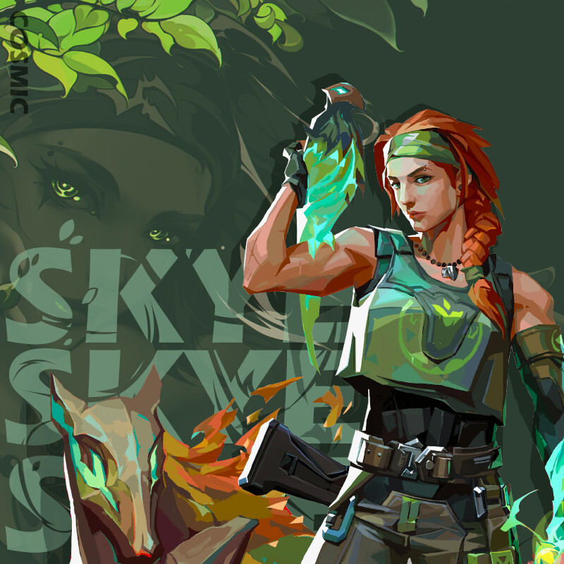 CosmicError - Skye [valorant fanart]