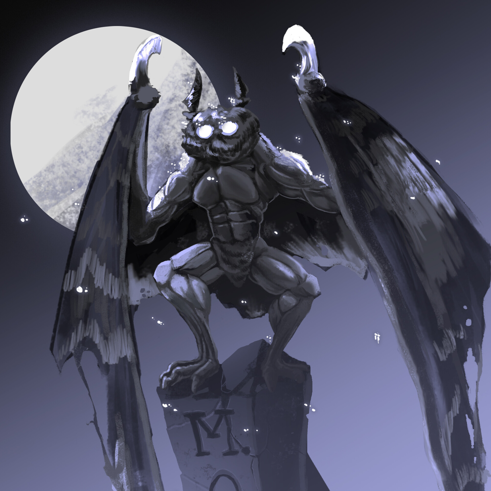ArtStation - He be watching... He be spookin'...