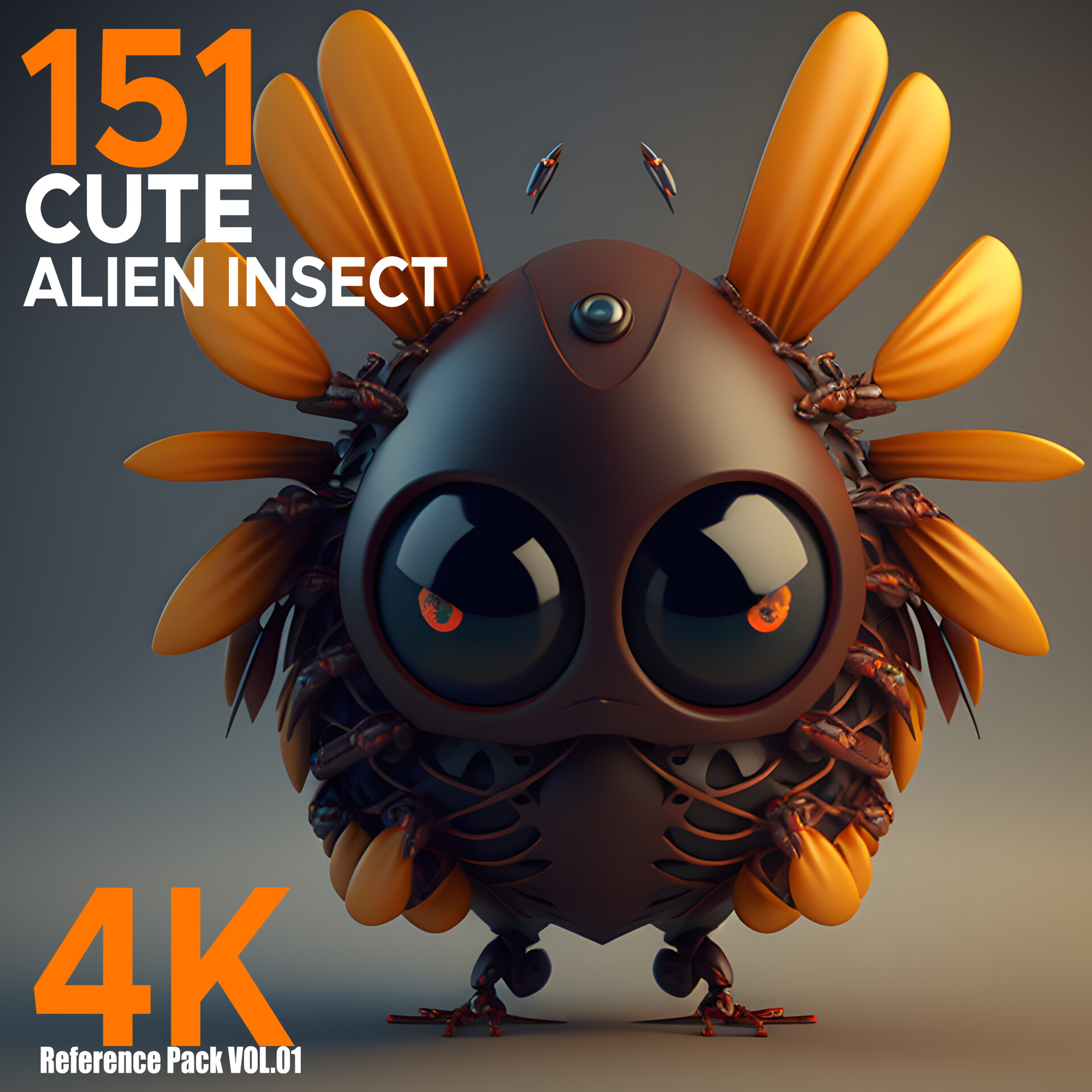 ArtStation - 151 Cute Alien Insect Vol.01