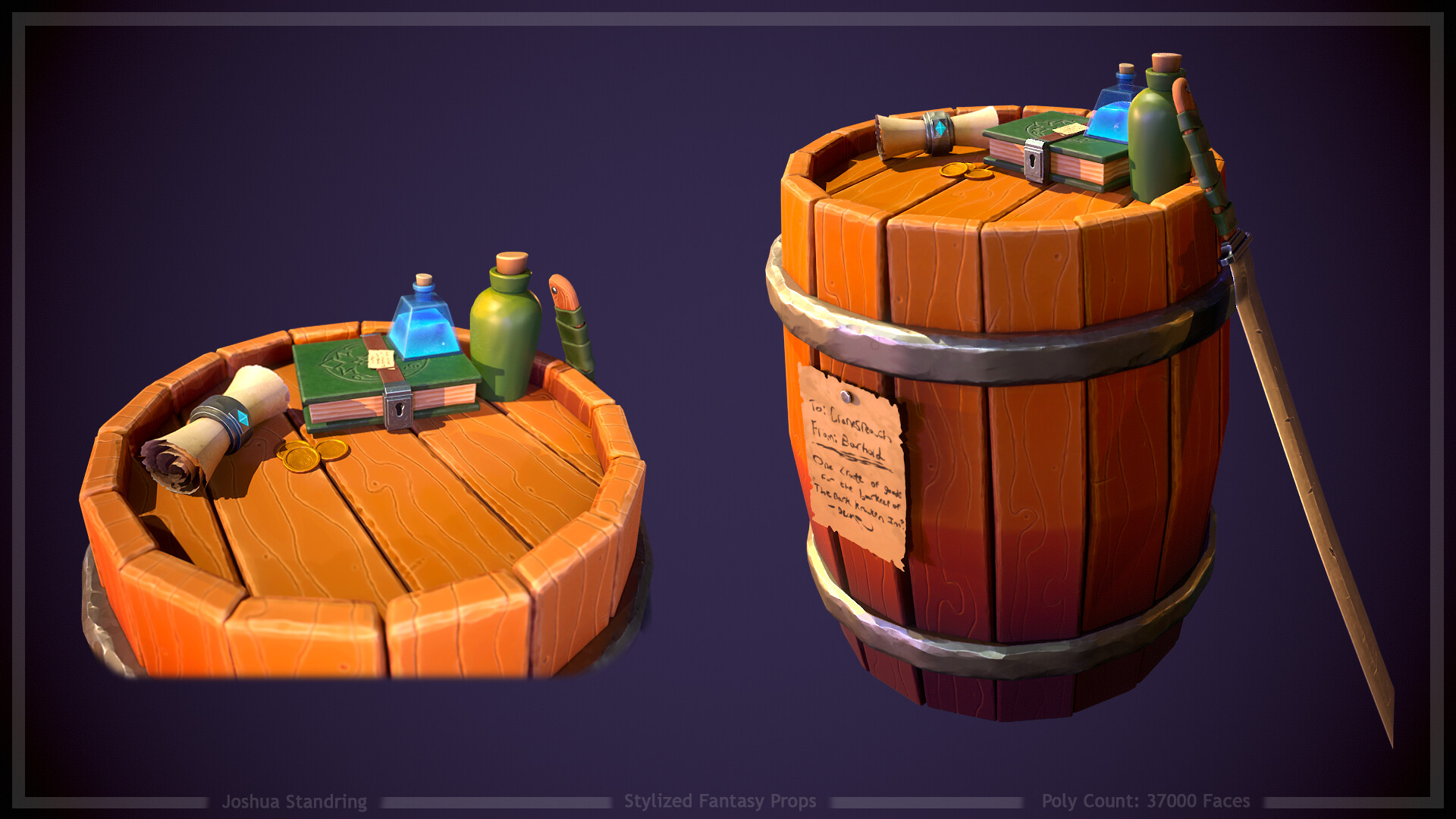 ArtStation - Stylized Fantasy Props - FGP University Year 3