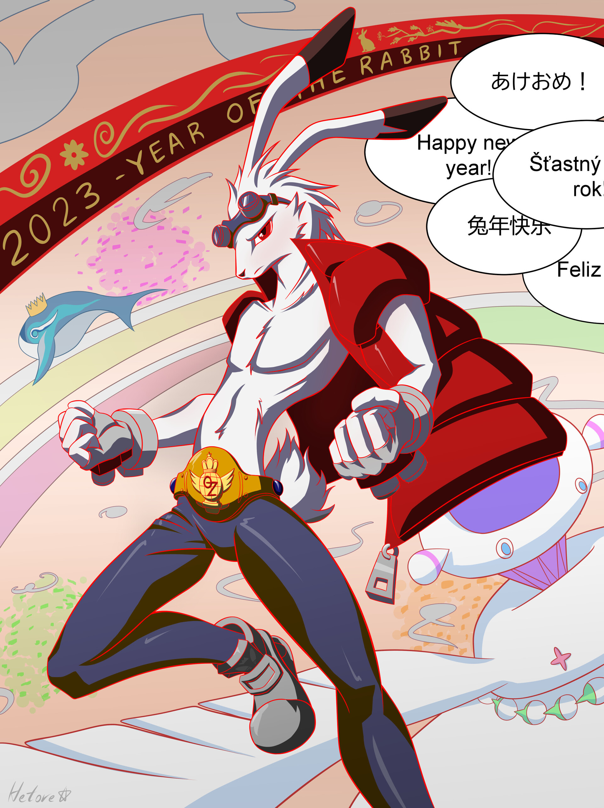 ArtStation - Summer Wars King Kazuma 2023 Year of the Rabbit Fanart