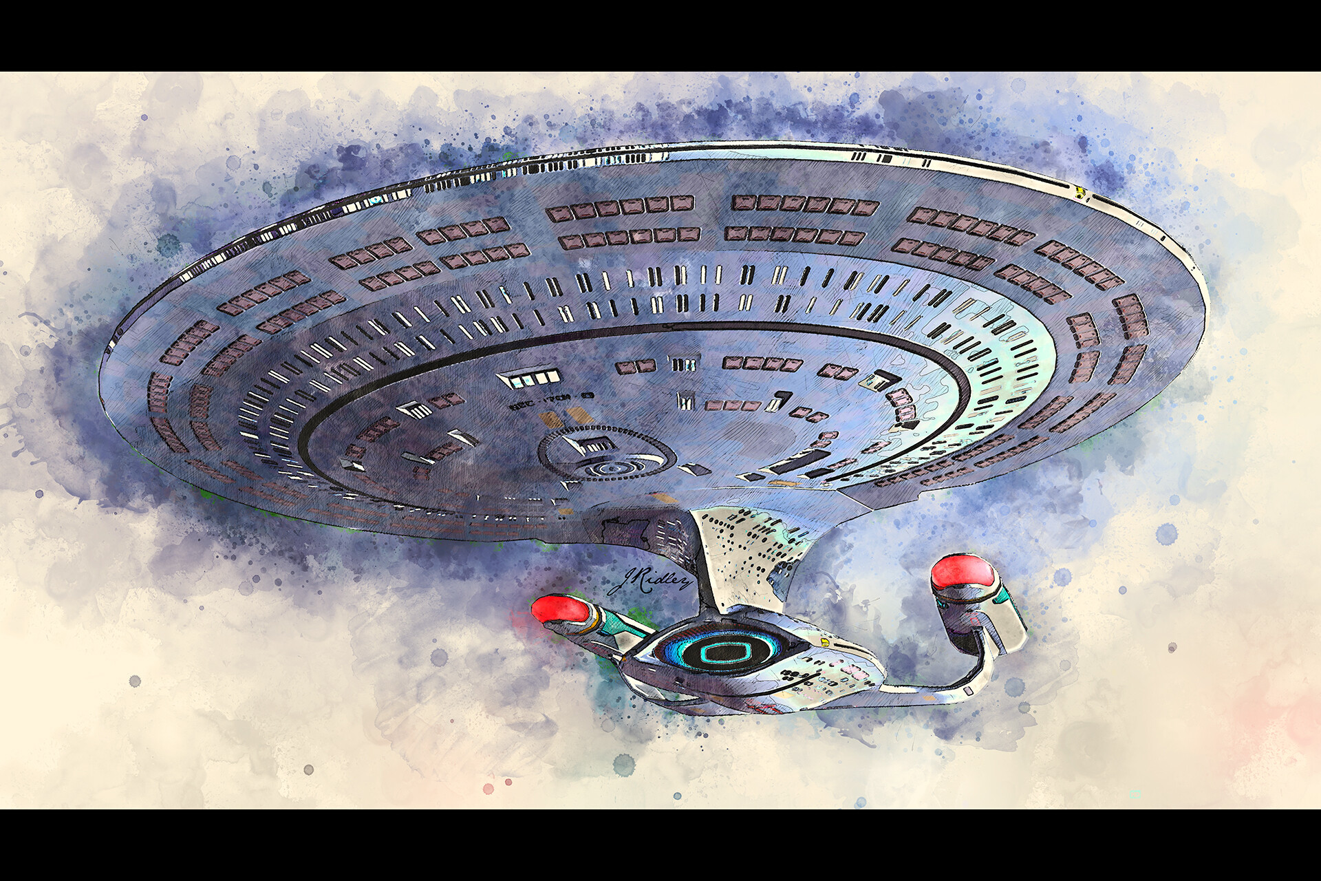 ArtStation - USS Enterprise-D, "Queen of the Fleet"