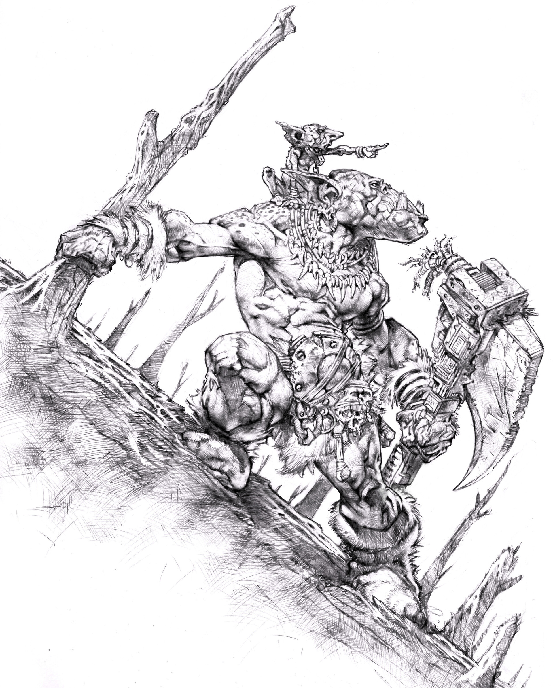 ArtStation - Ork Warrior