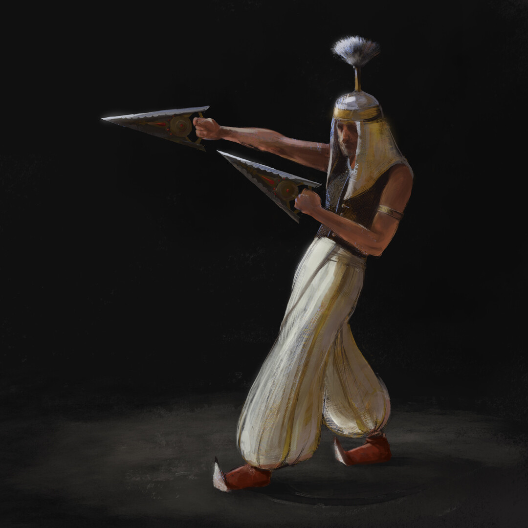 ArtStation - Warrior with Katar weapon