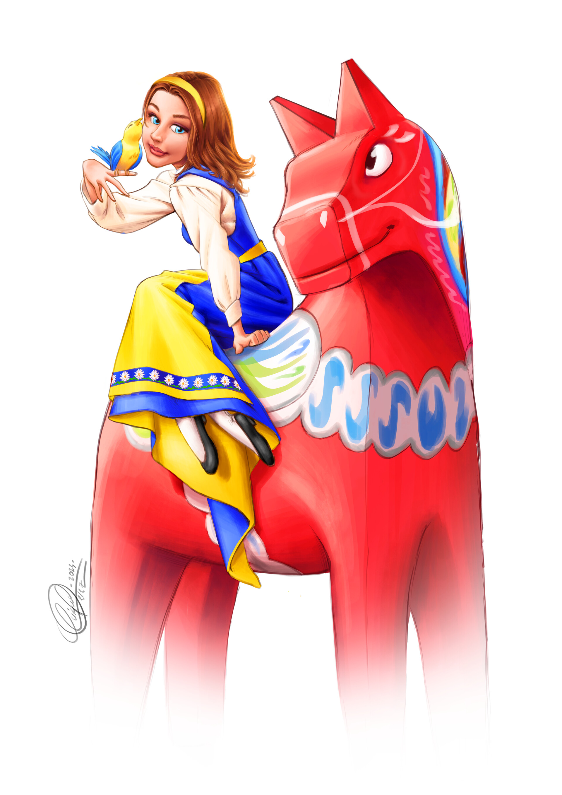 ArtStation - Ida, Disney's Swedish princess-style