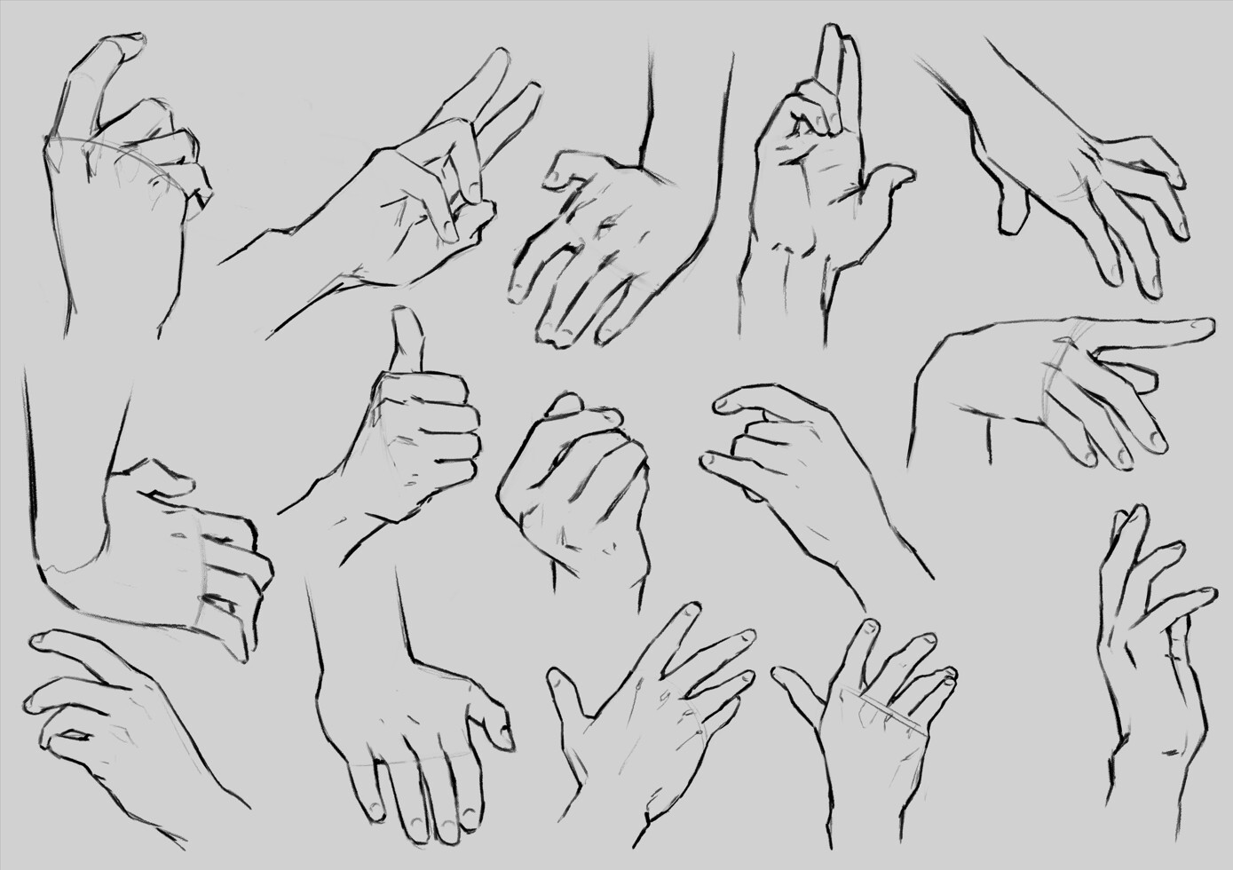 ArtStation - hands studies