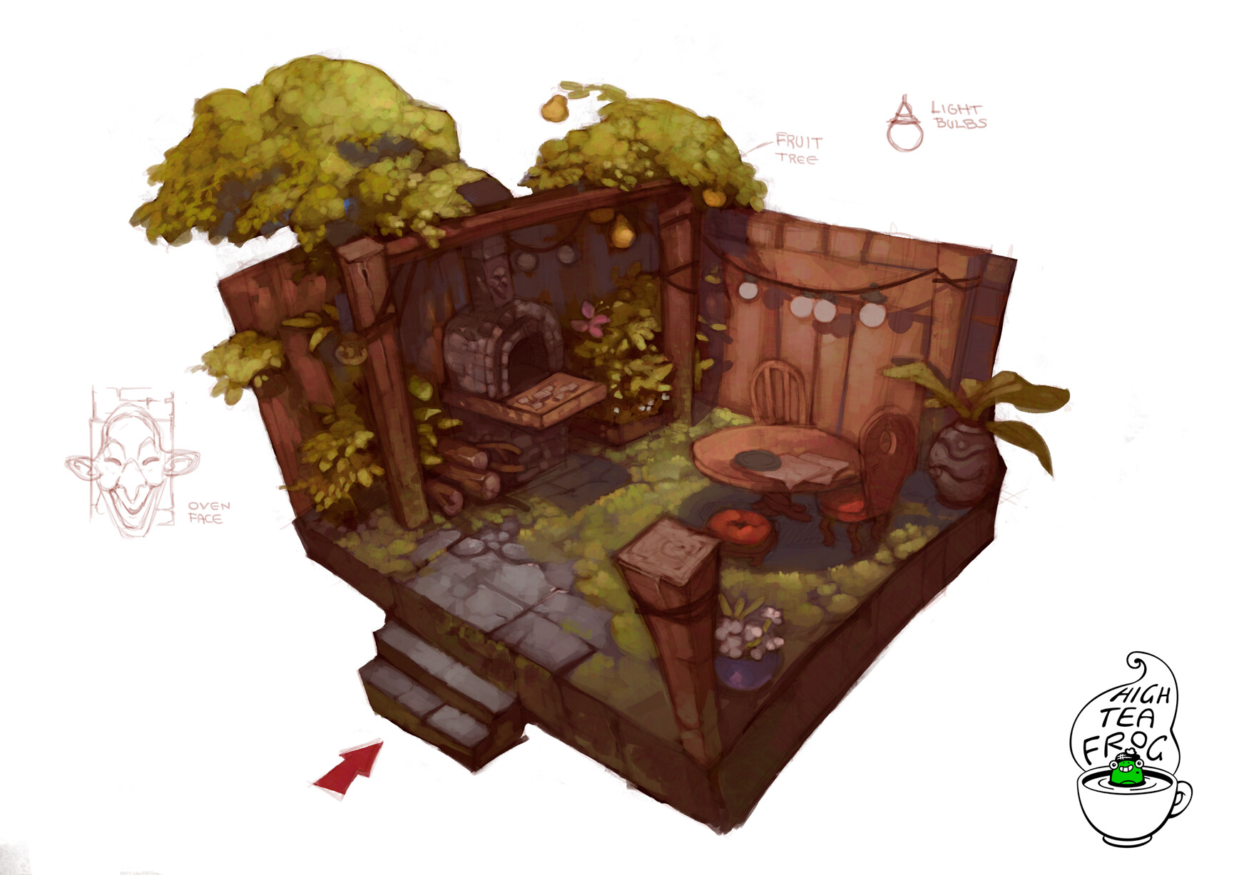 ArtStation - Terrace Concept Art