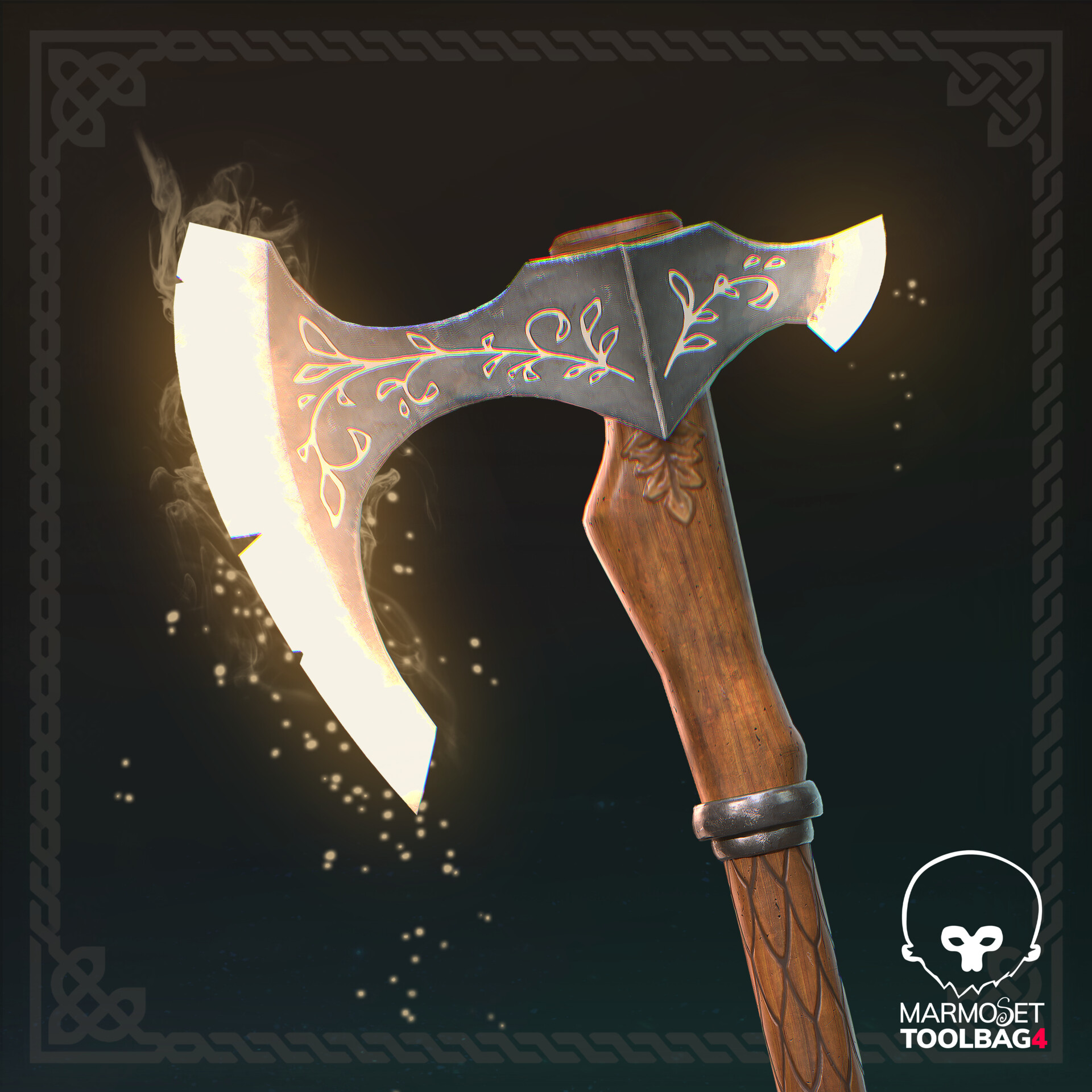 ArtStation - Battleaxe of the Sun Elves