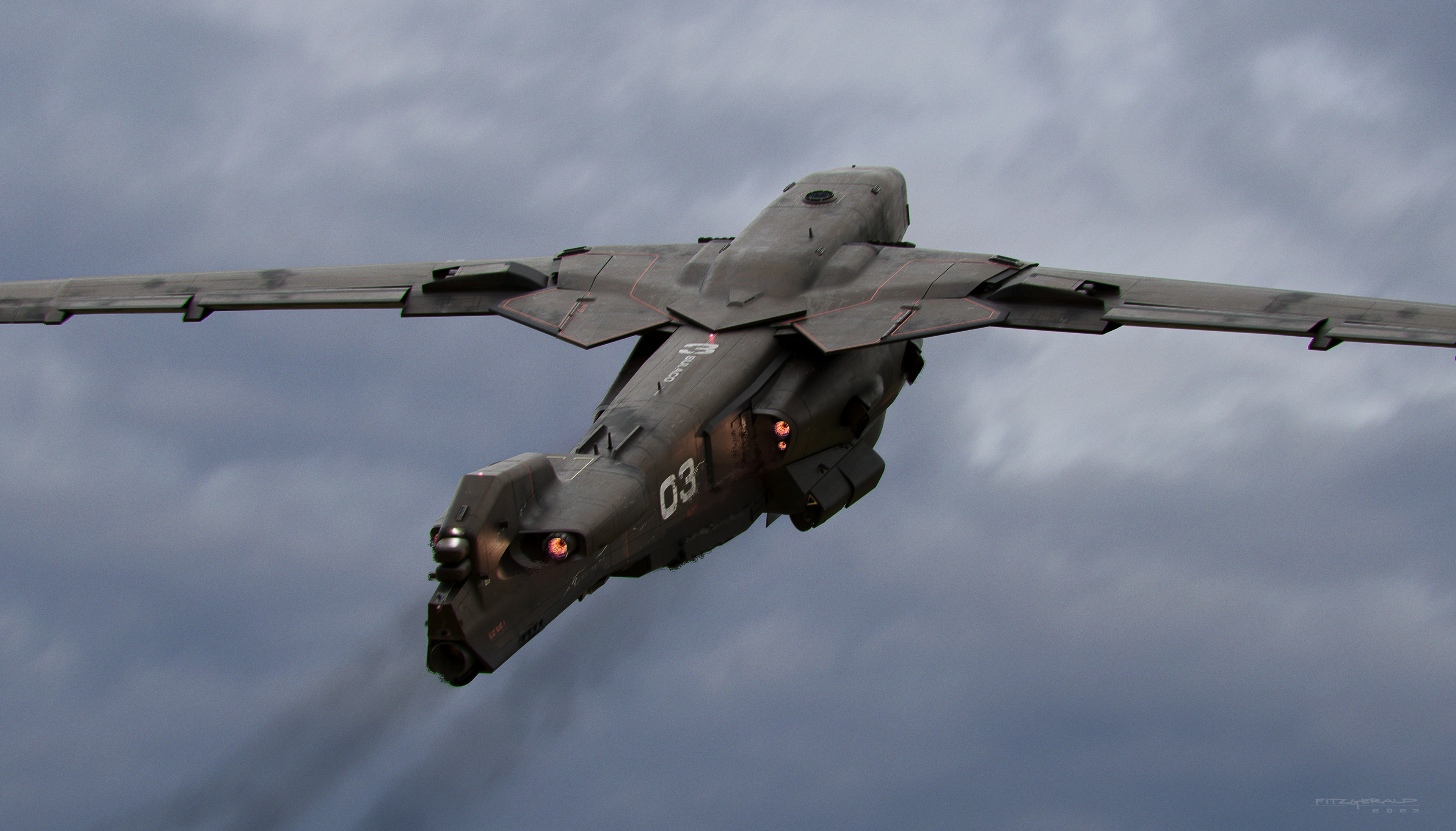 Lee Fitzgerald - OB-5A "Banshee" Bomber - Alien Day 2023