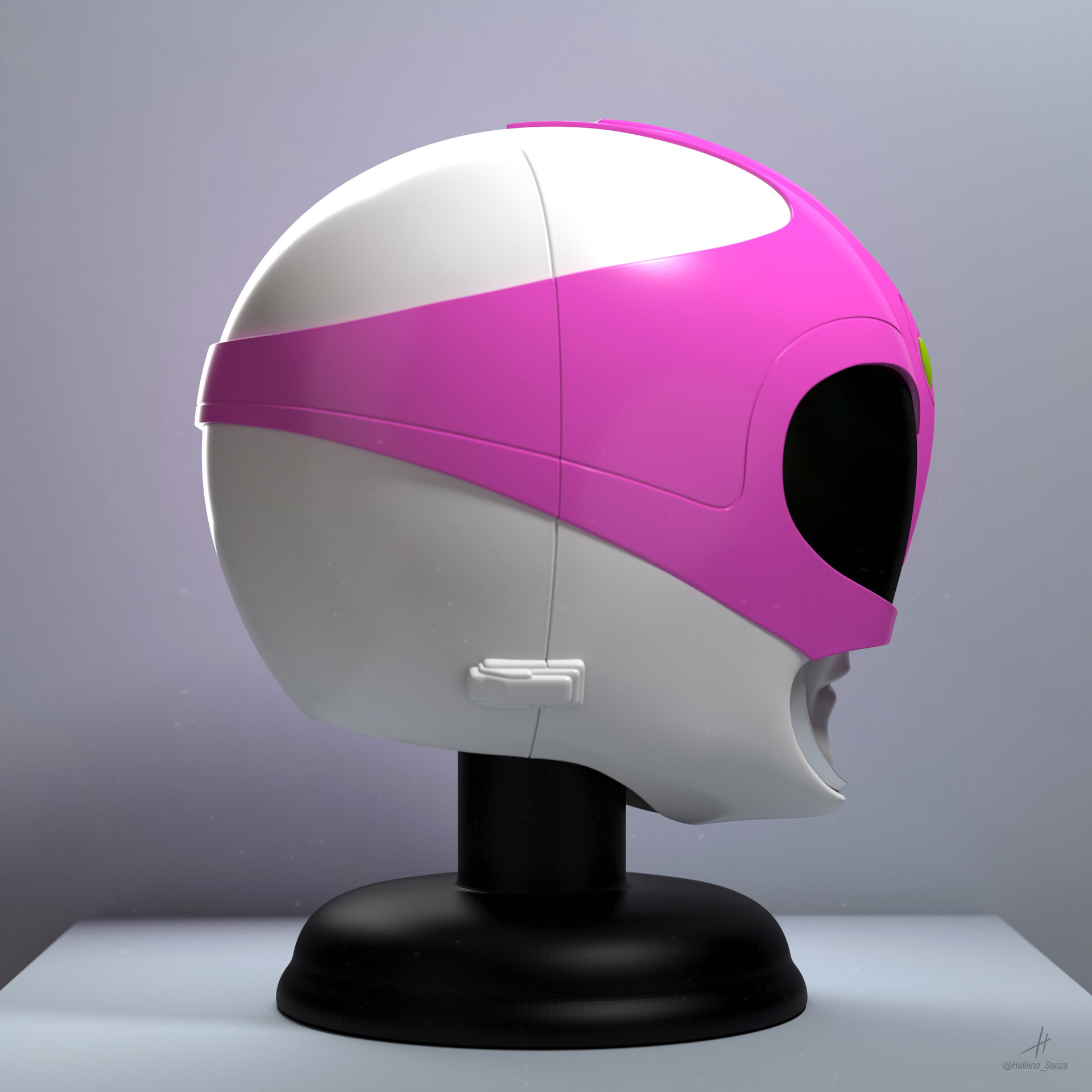 Helleno Souza - Pink Ranger Helmet