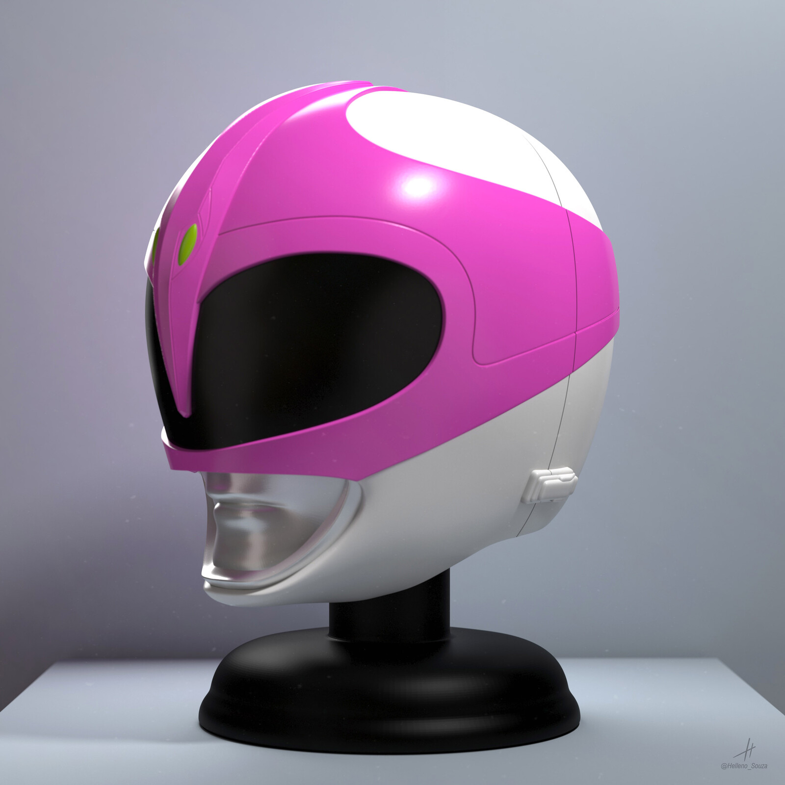 Helleno Souza - Pink Ranger Helmet