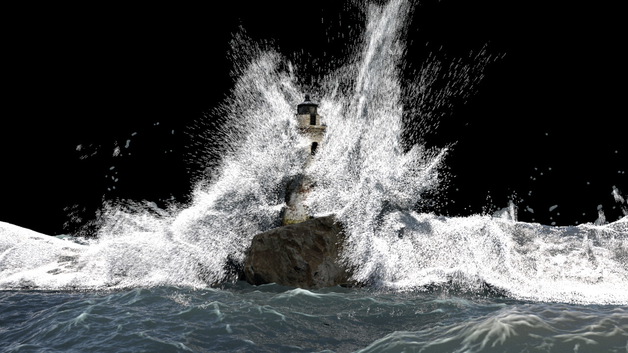 ArtStation - Lighthouse Wave Crash