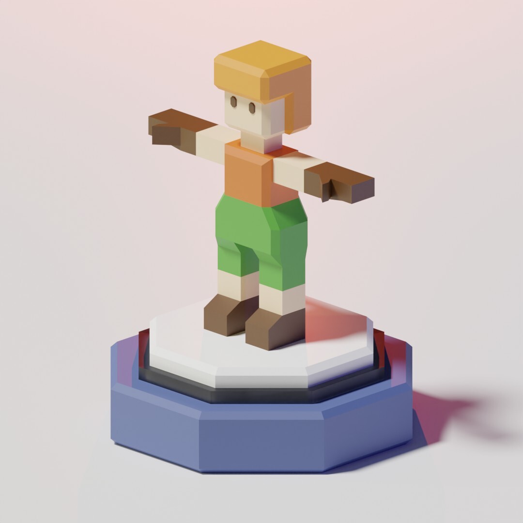 ArtStation - Lowpoly Character 001