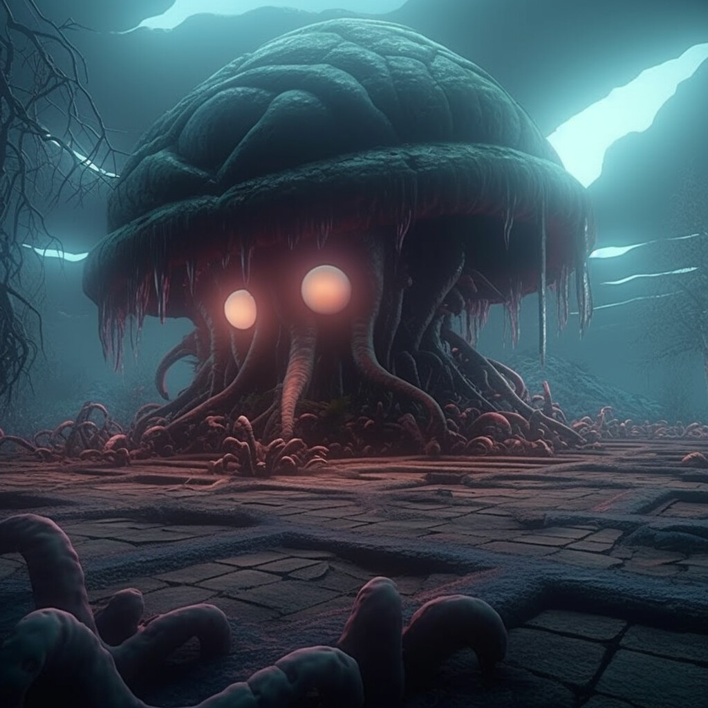 ArtStation - BAD SHROOM LAND. A NOT SO GOOD TRIP ONLY HORROR 😕 😒 😪