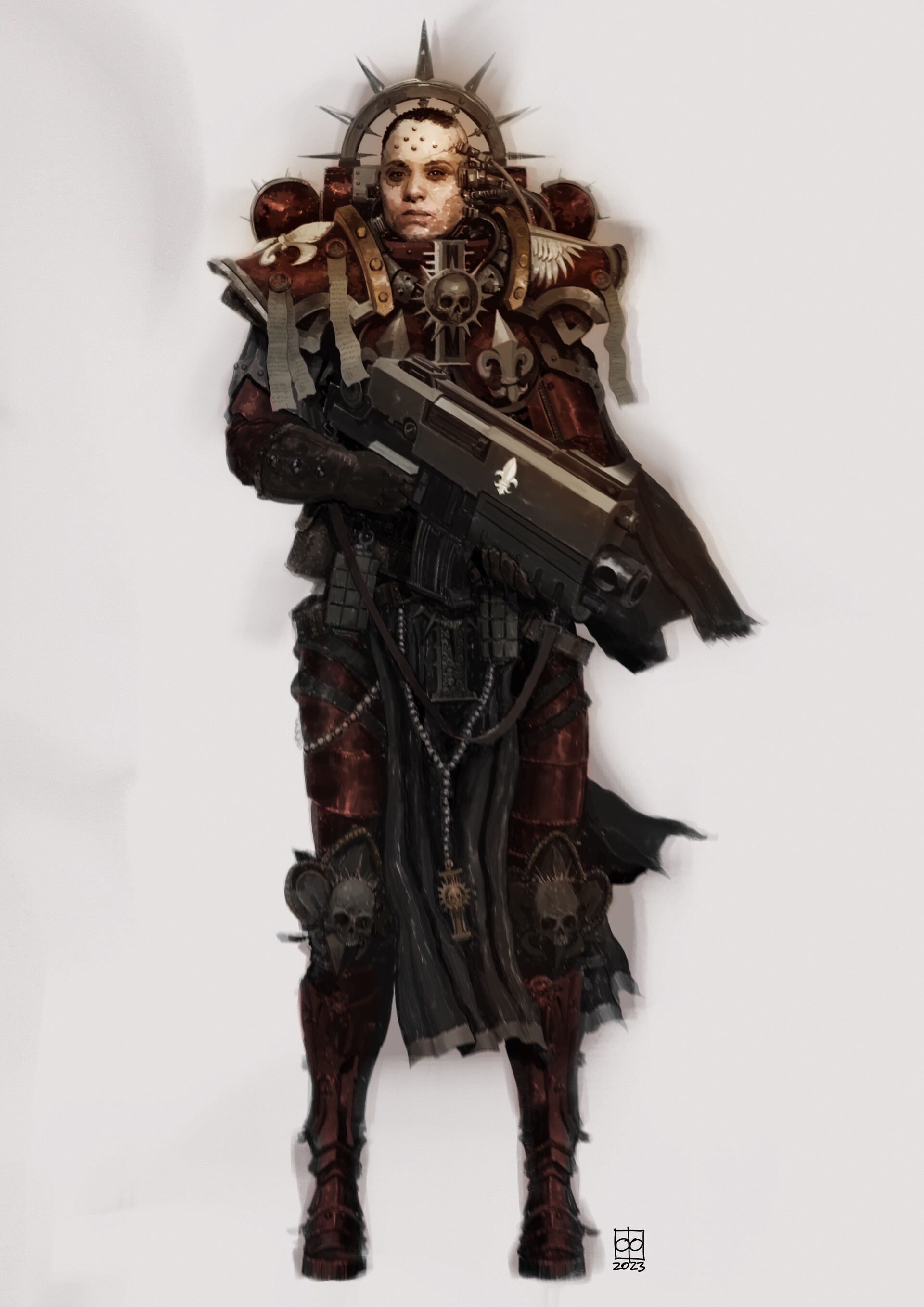 ArtStation - Celestian Sister Esolla. Order of the Bloody Rose.