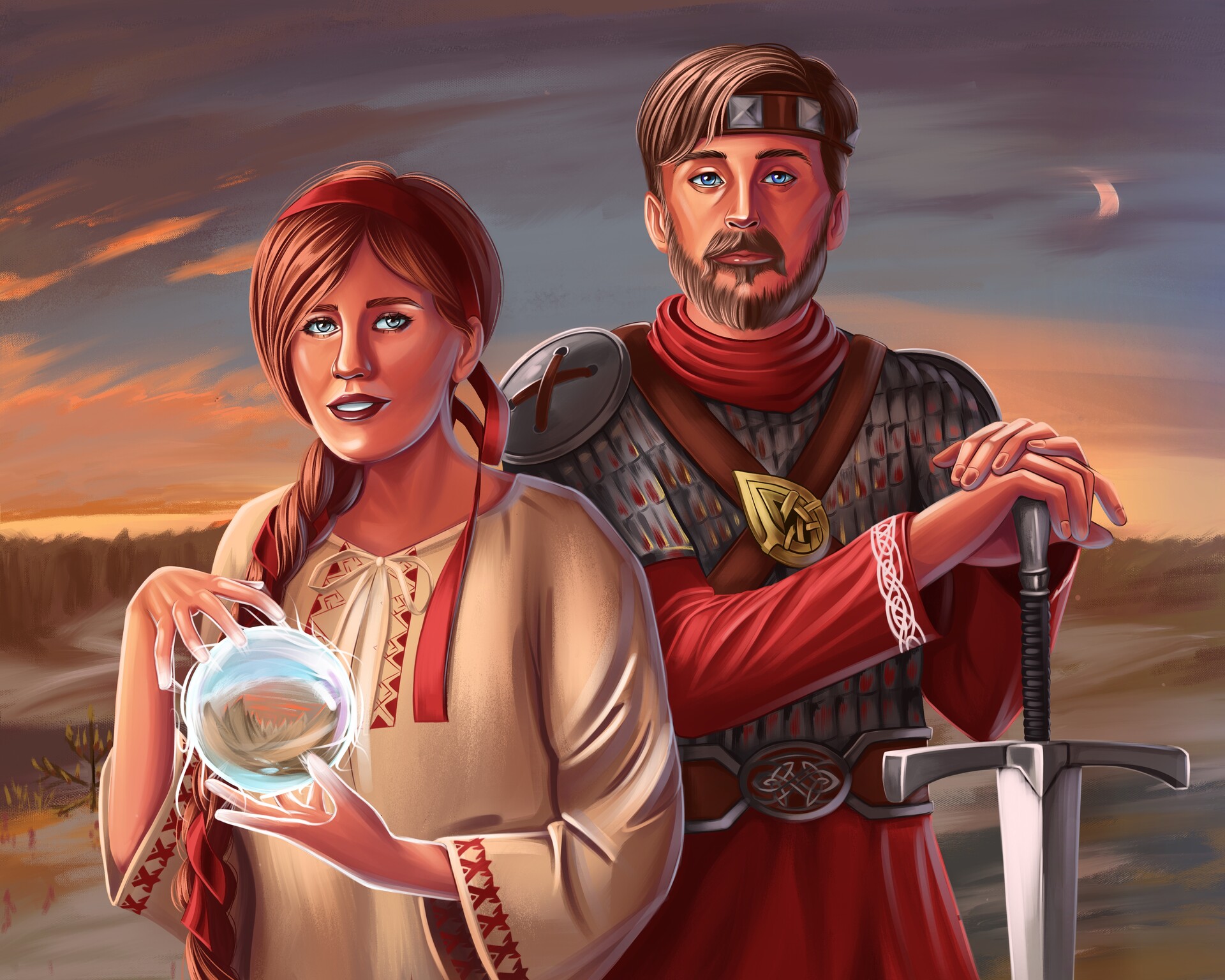 ArtStation - What if you make your parents characters of ancient Russia?