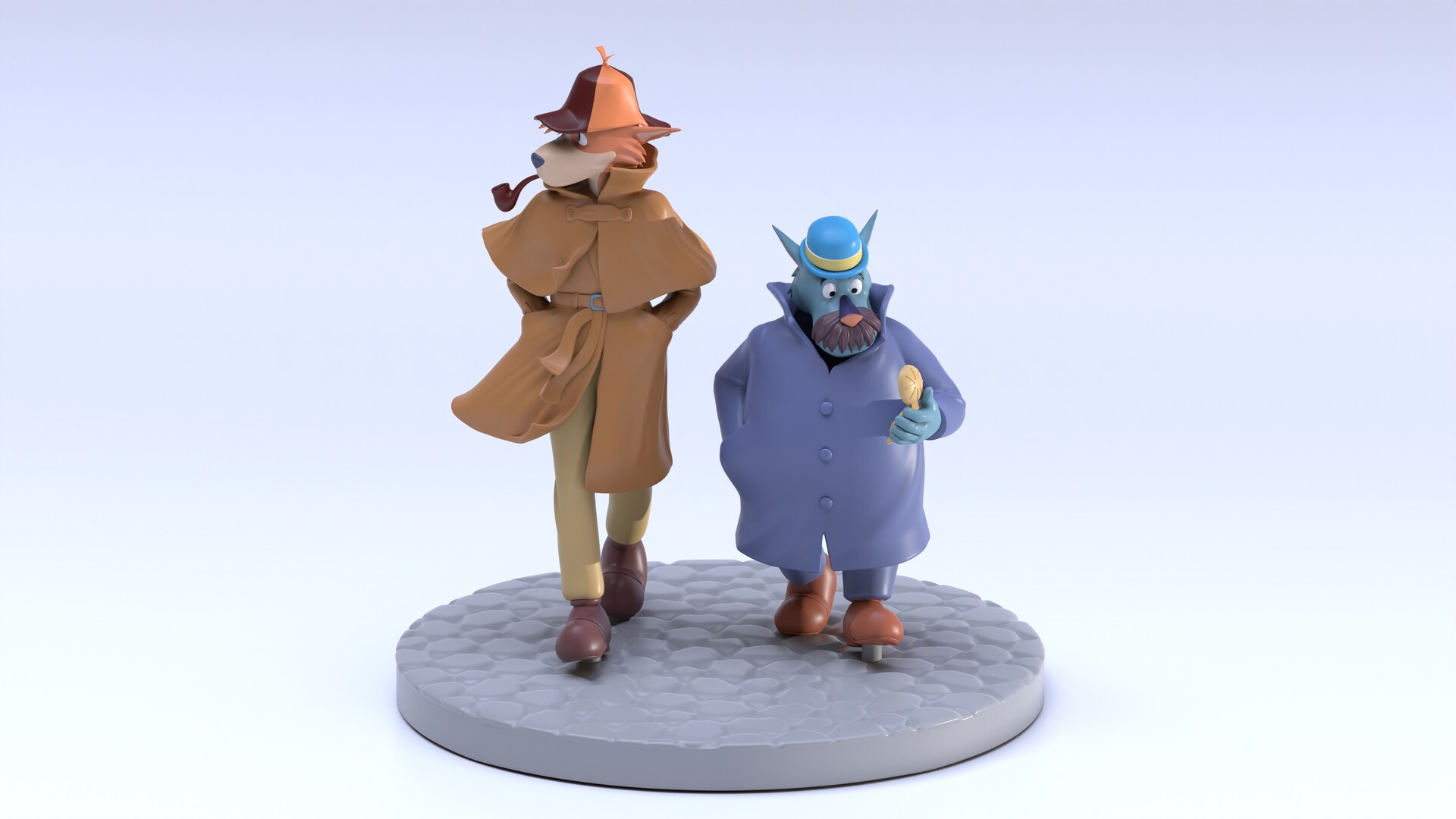 karim Ben Mansour - Sherlock Hound & Watson - 3D Print
