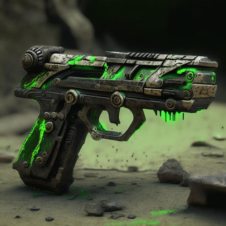 ArtStation - Ai concept art of lead weapon firing uranium