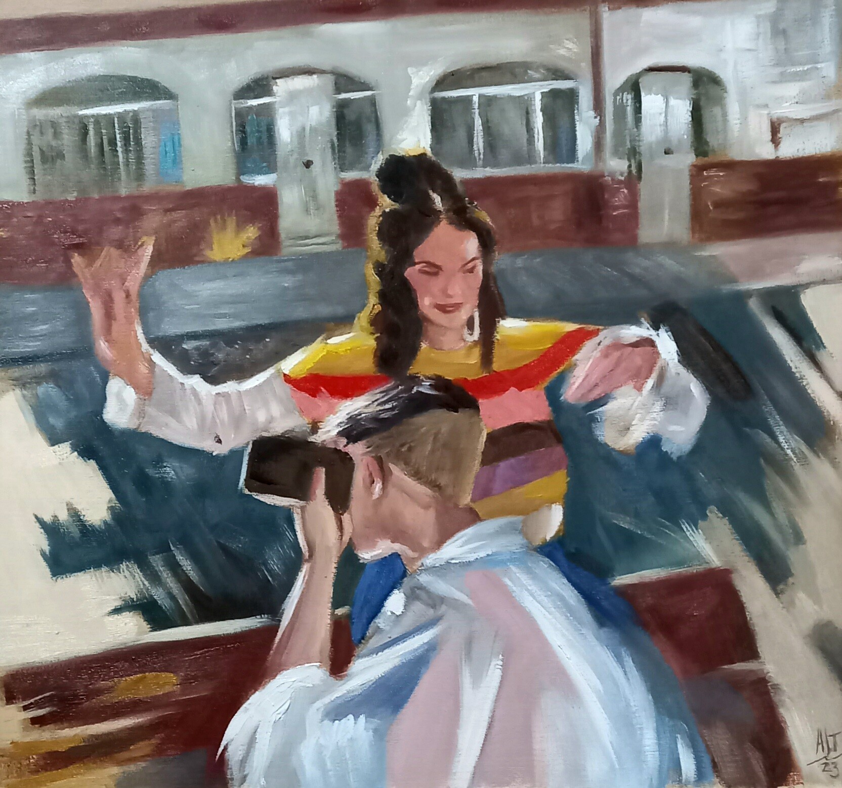 ArtStation - painting recreation commission.