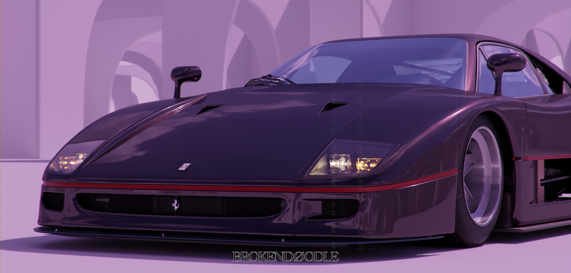 Broken Doodle - Ferrari F40 LMO