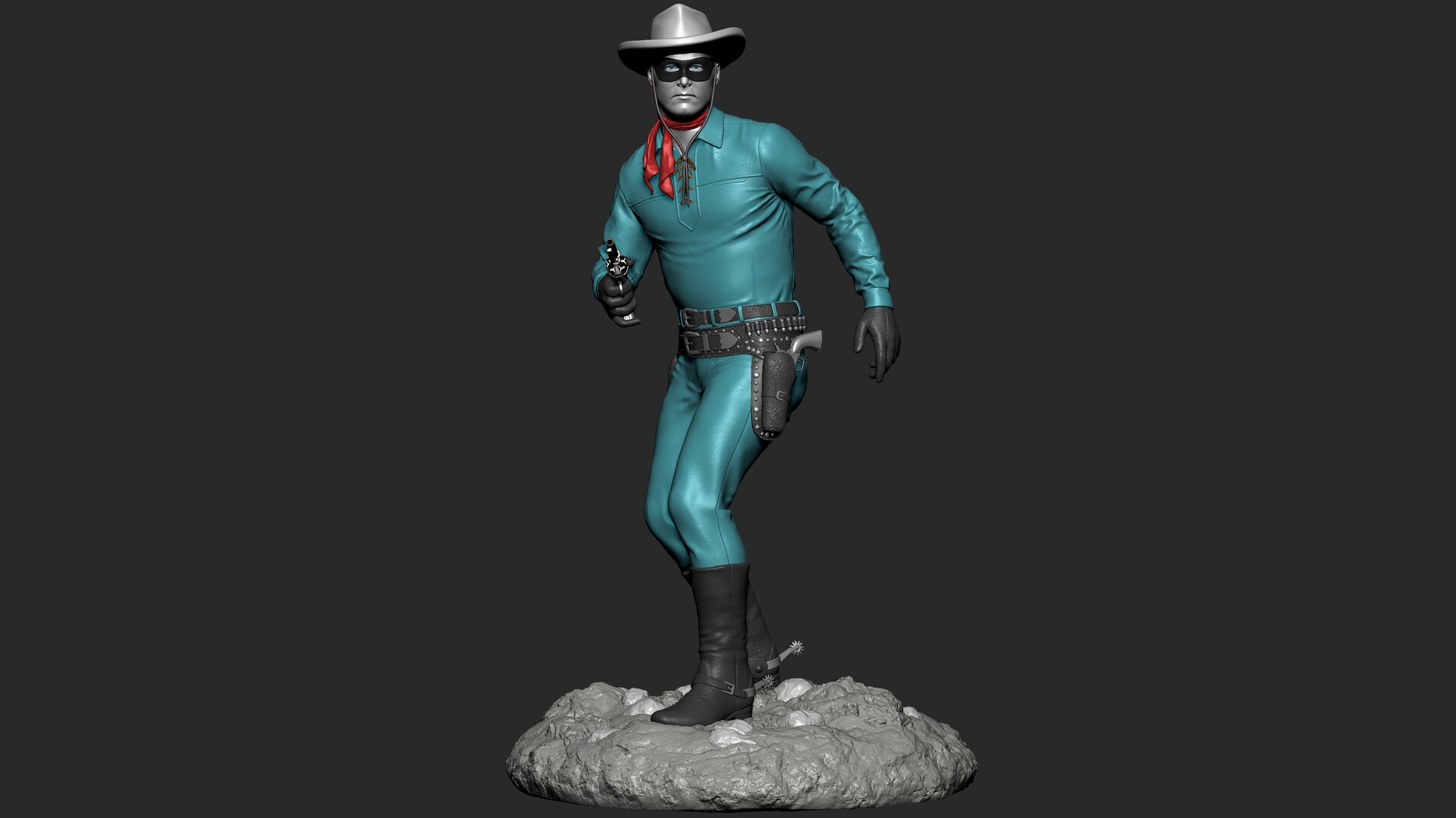 ArtStation - Clayton Moore as the first "Lone Ranger''