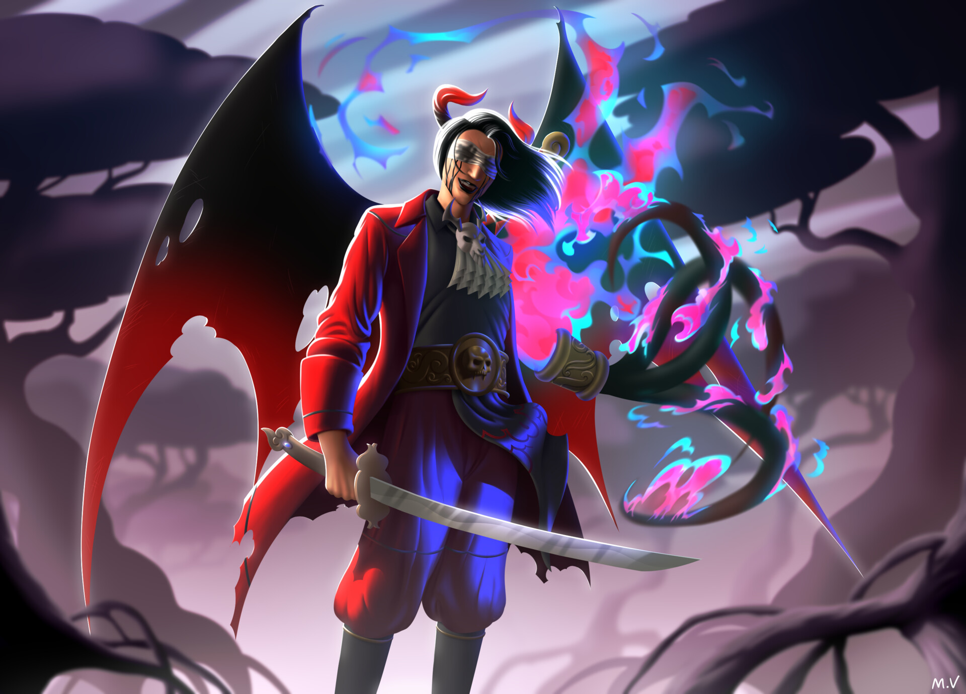 ArtStation - Character Design: Lord of Blue Flames