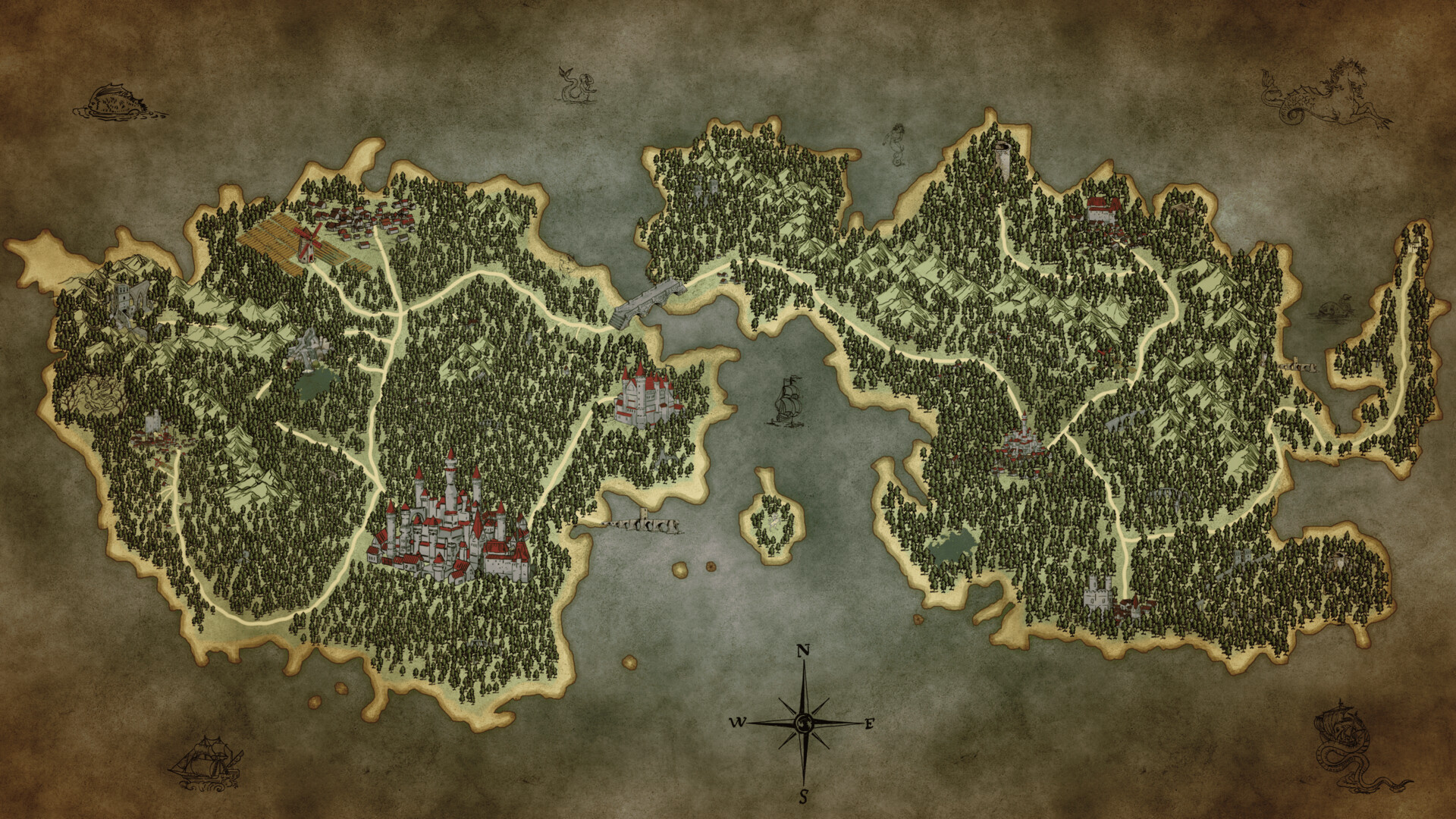 ArtStation - Medieval map