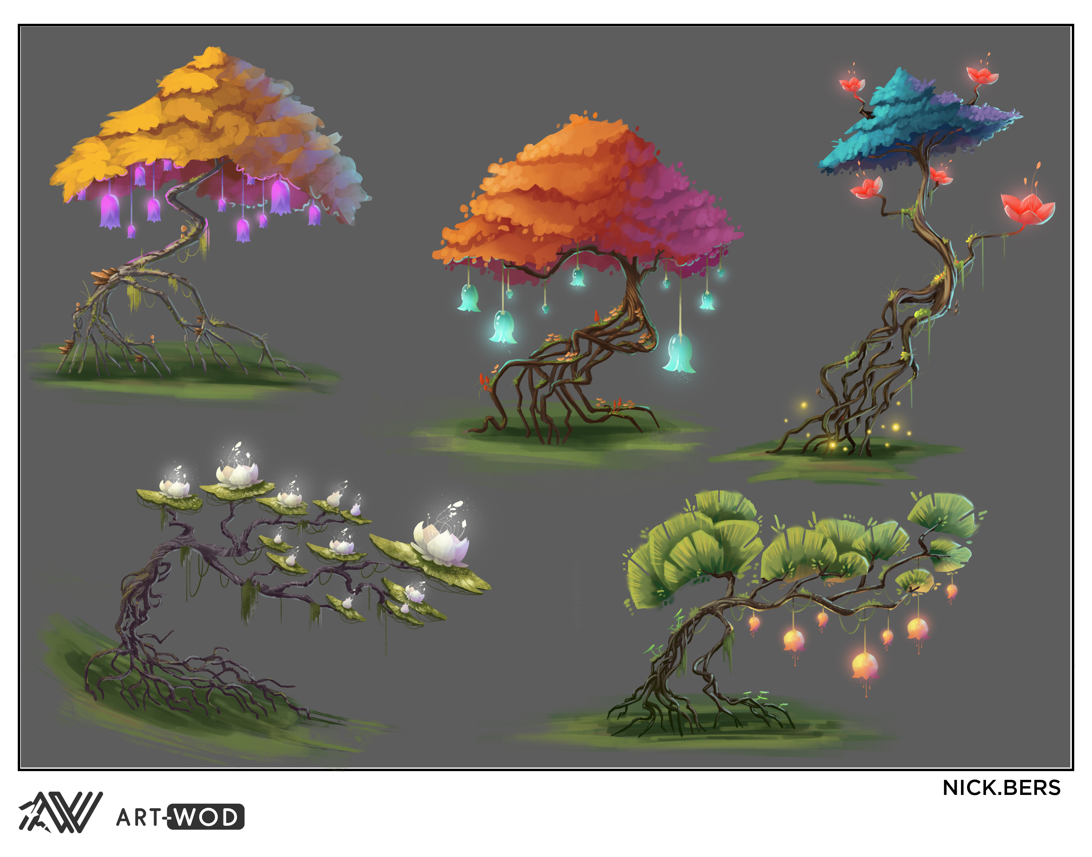 Nick Bers - Swamp Strider environment prop design