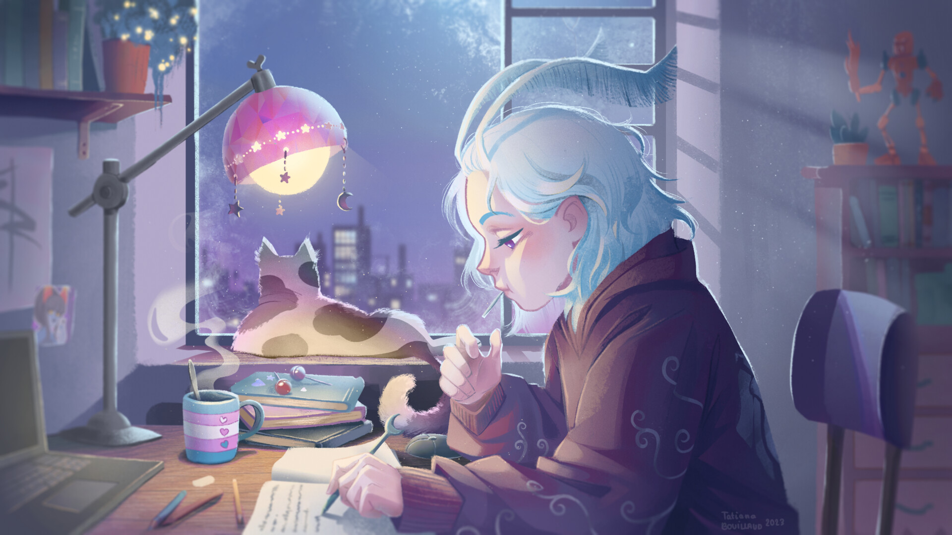 ArtStation - Illustration lofi girl fan-art