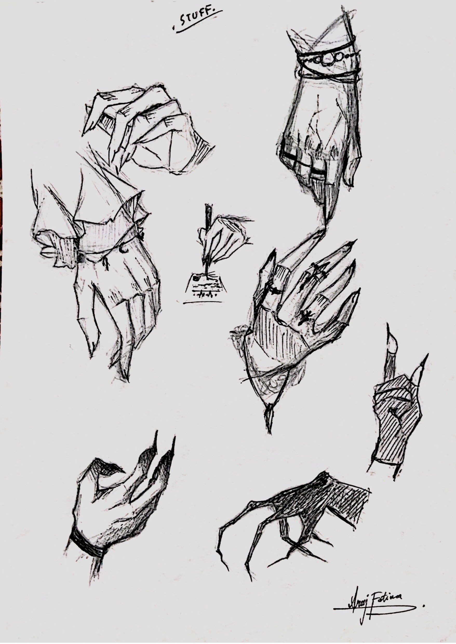 ArtStation - Hand inked sketches #1