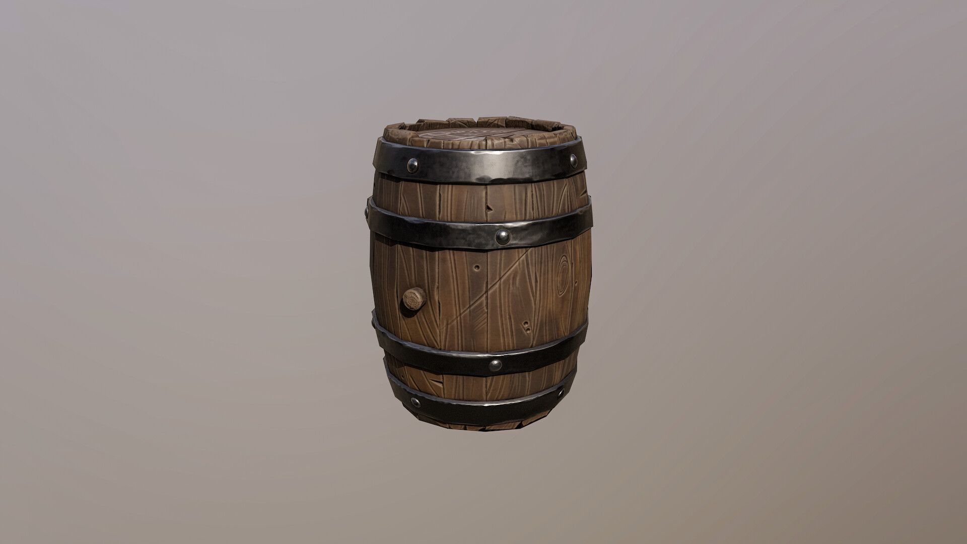 ArtStation - Stylized Barrel