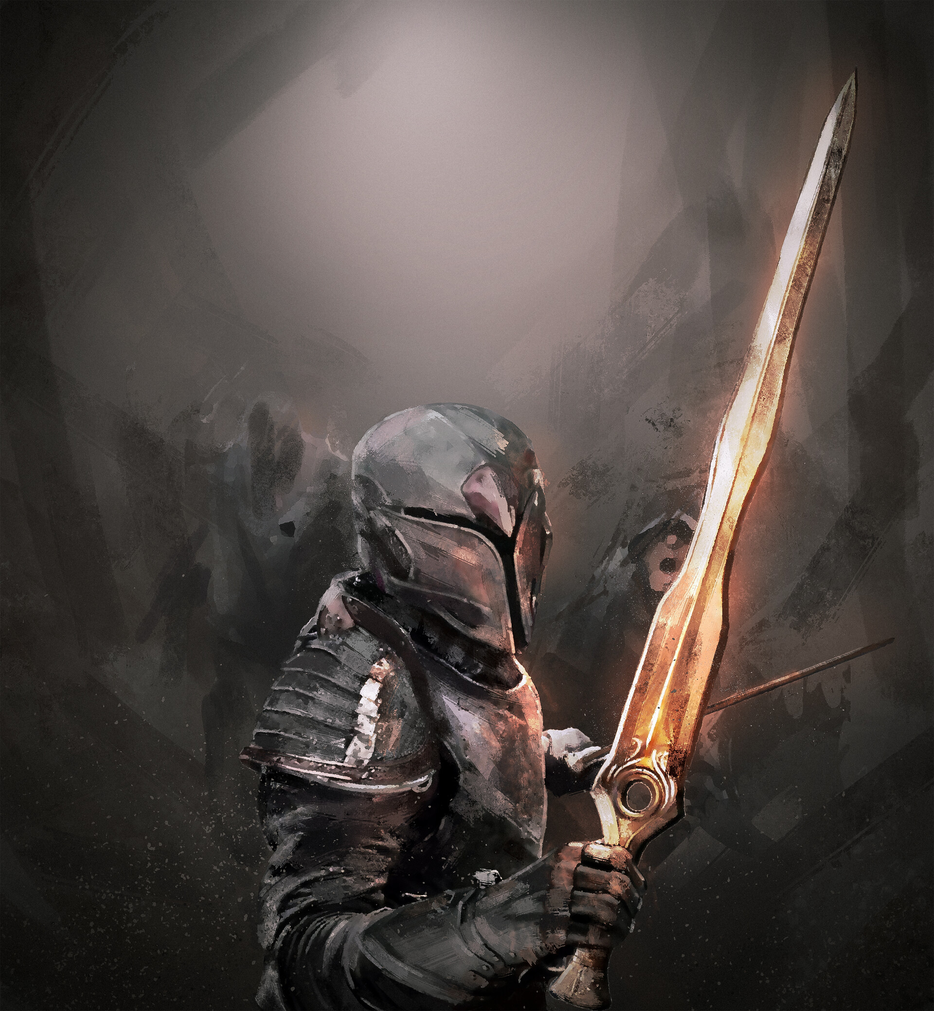 ArtStation - "The Lone Warrior: A Medieval Tale of Bravery and Leadership"