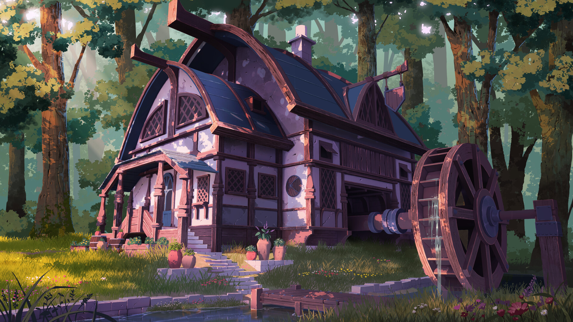 ArtStation - Water Mill
