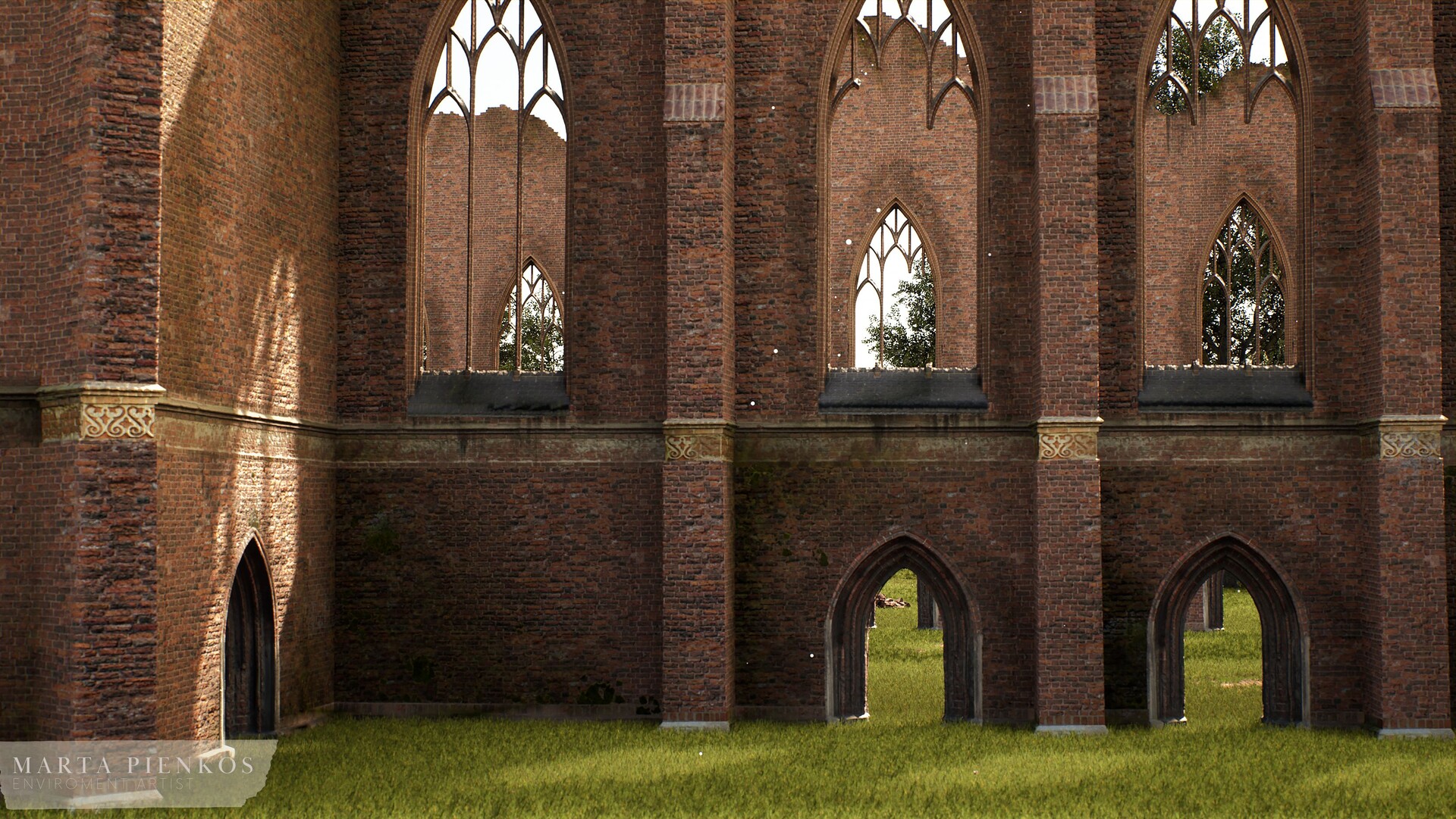 ArtStation - Gothic church ruins