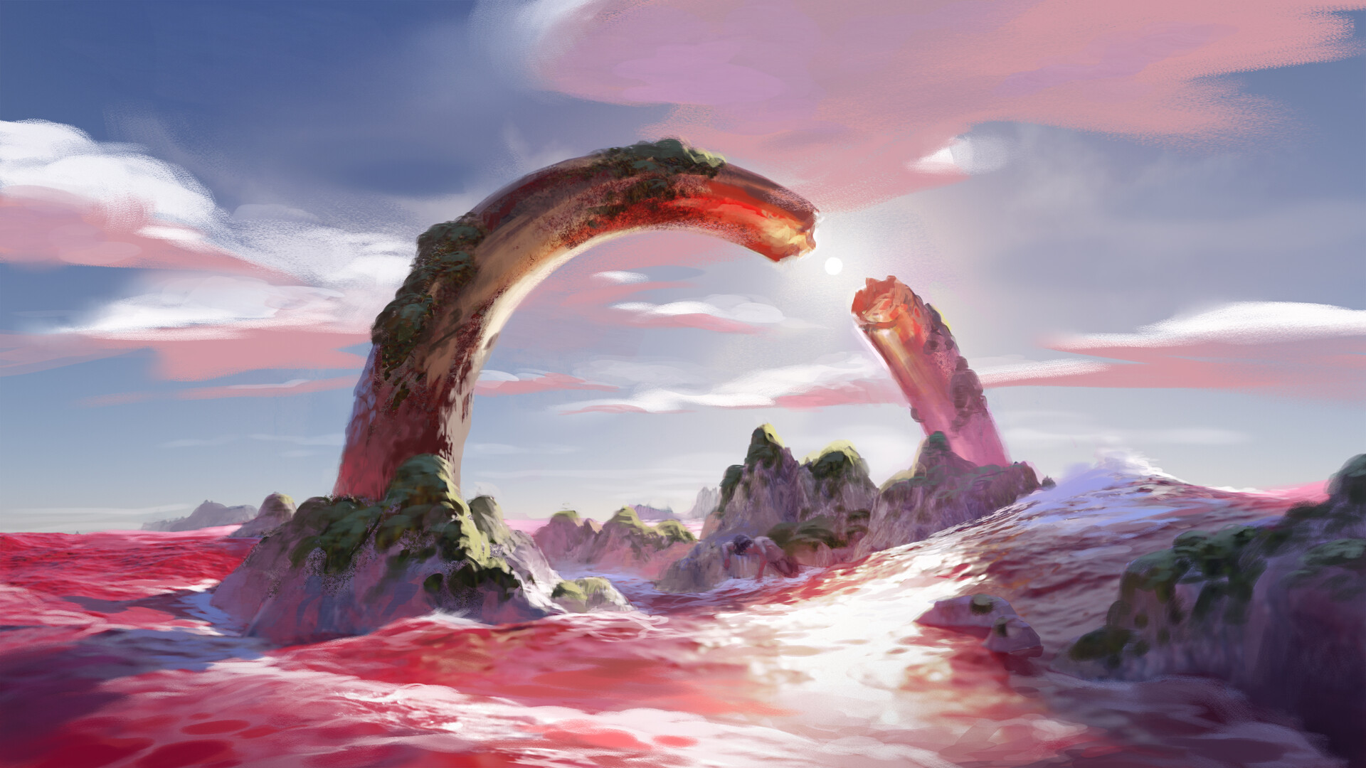 ArtStation - broken ring oasis