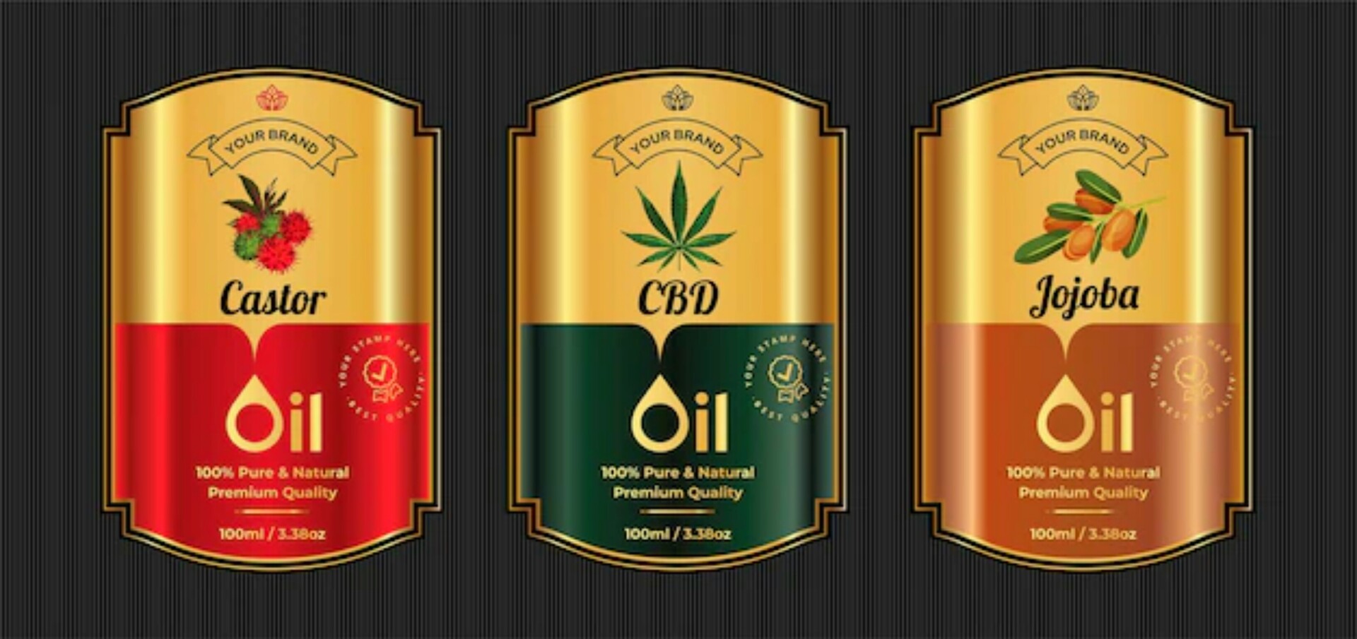 ArtStation - Oil Product Label Design