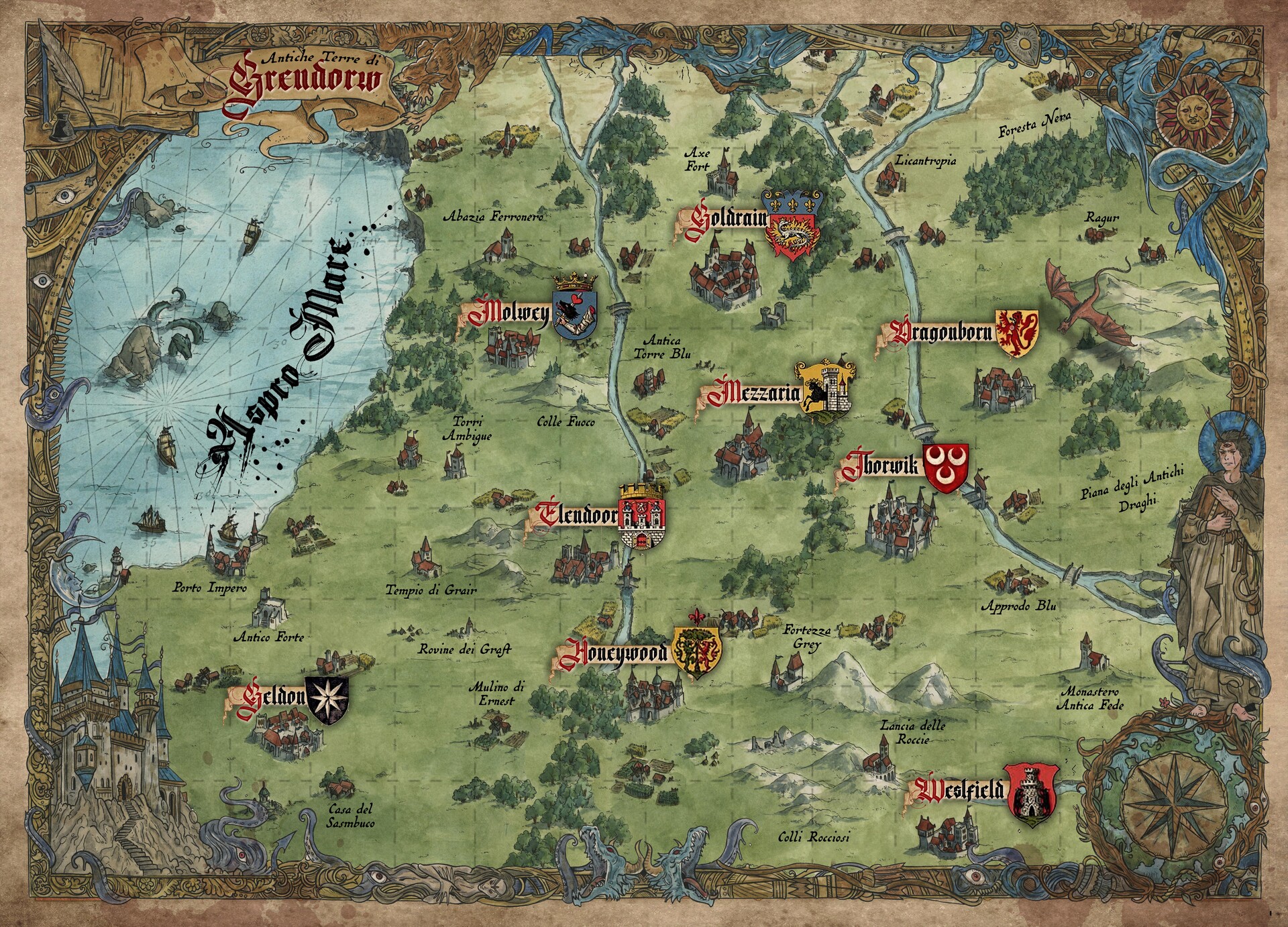 ArtStation - New Rpg commission Map!