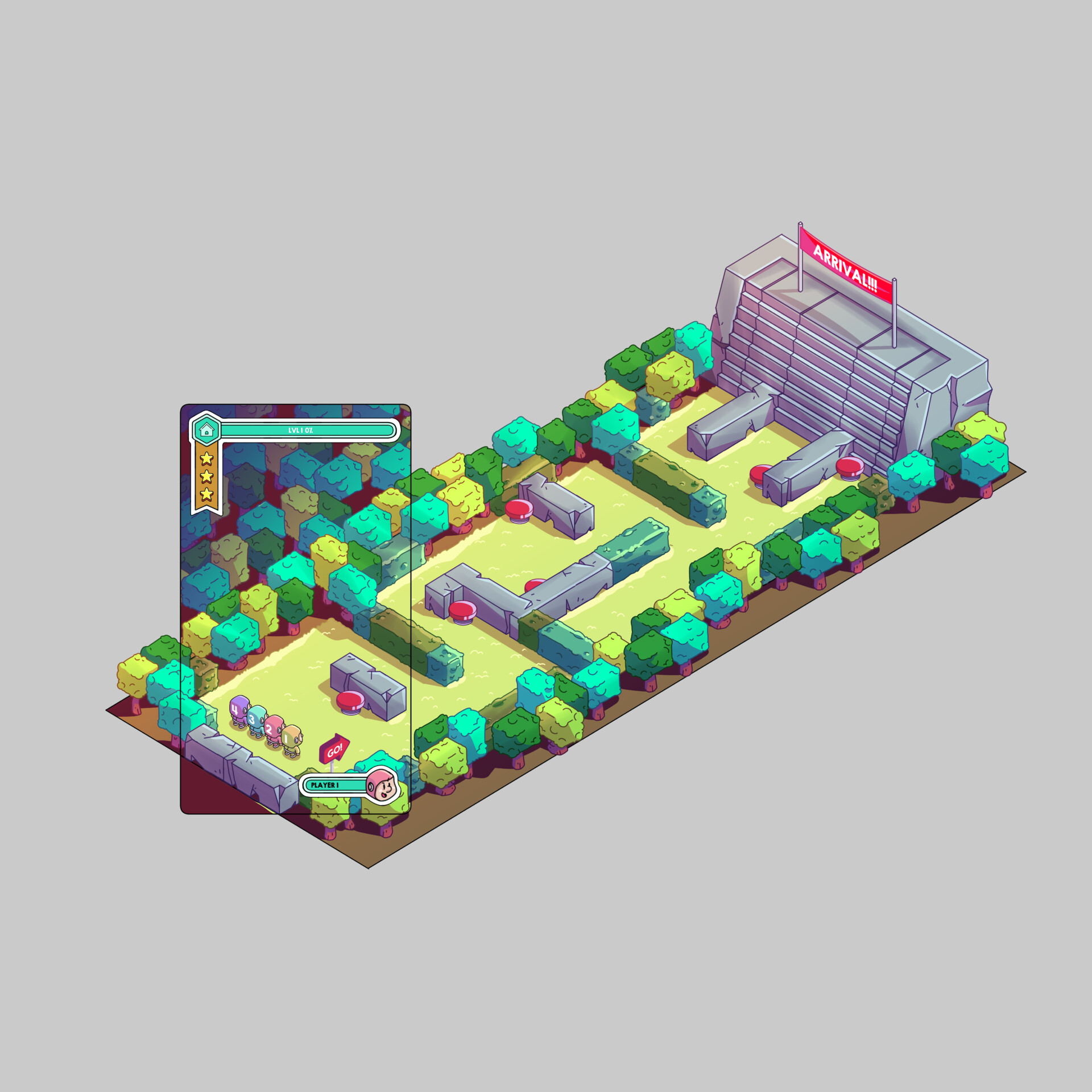 ArtStation - Florest Maze - Mockup