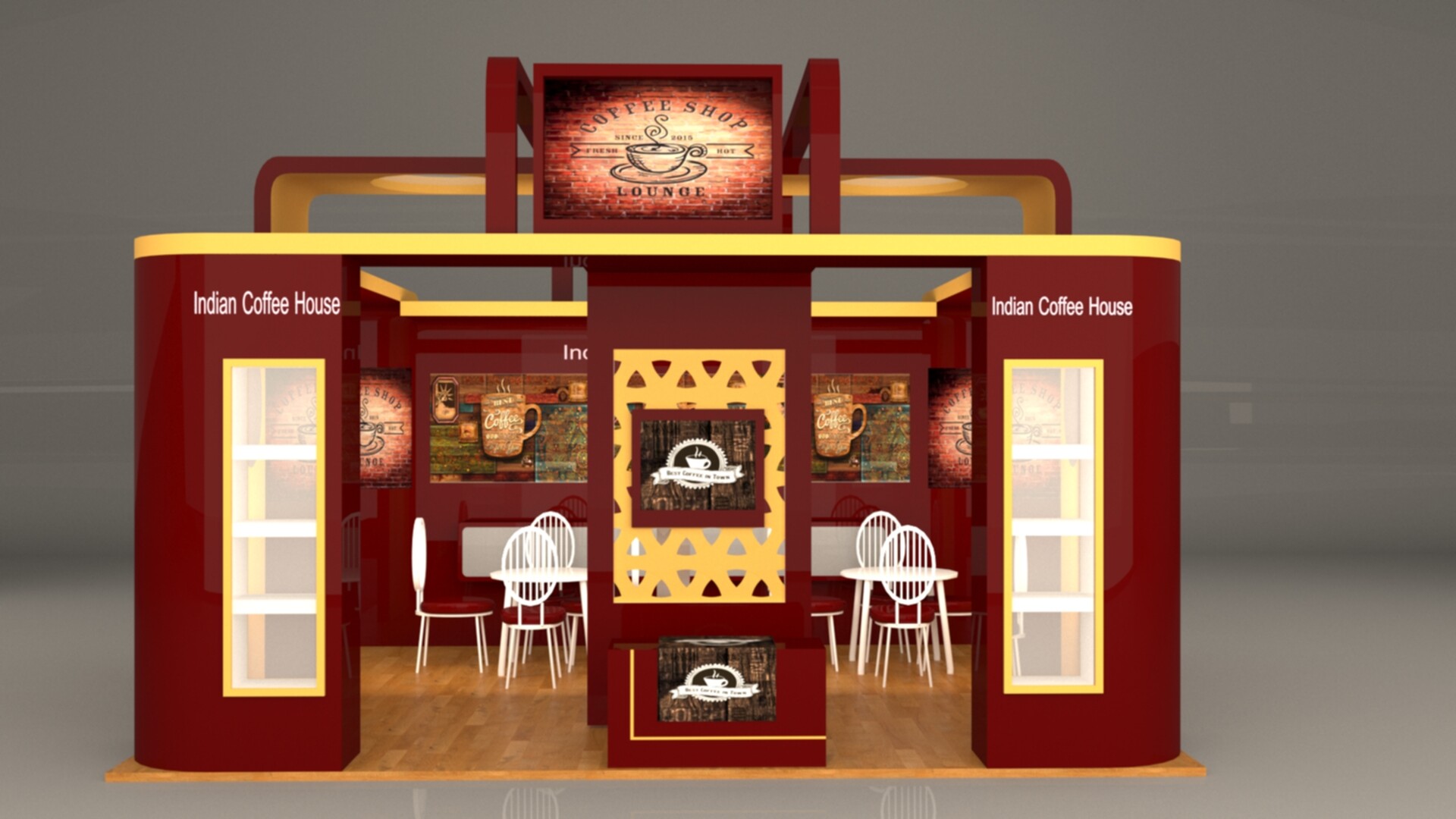 ArtStation - Coffee Stall Design