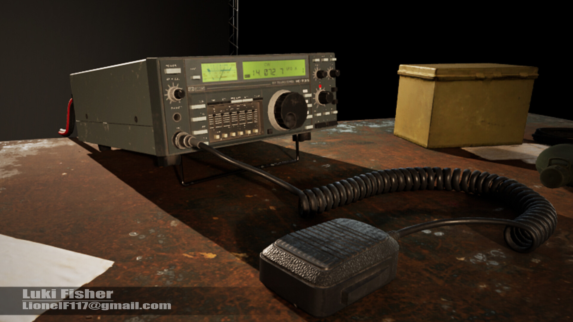 Luki Fisher - Icom IC-735 Transceiver Hero Prop