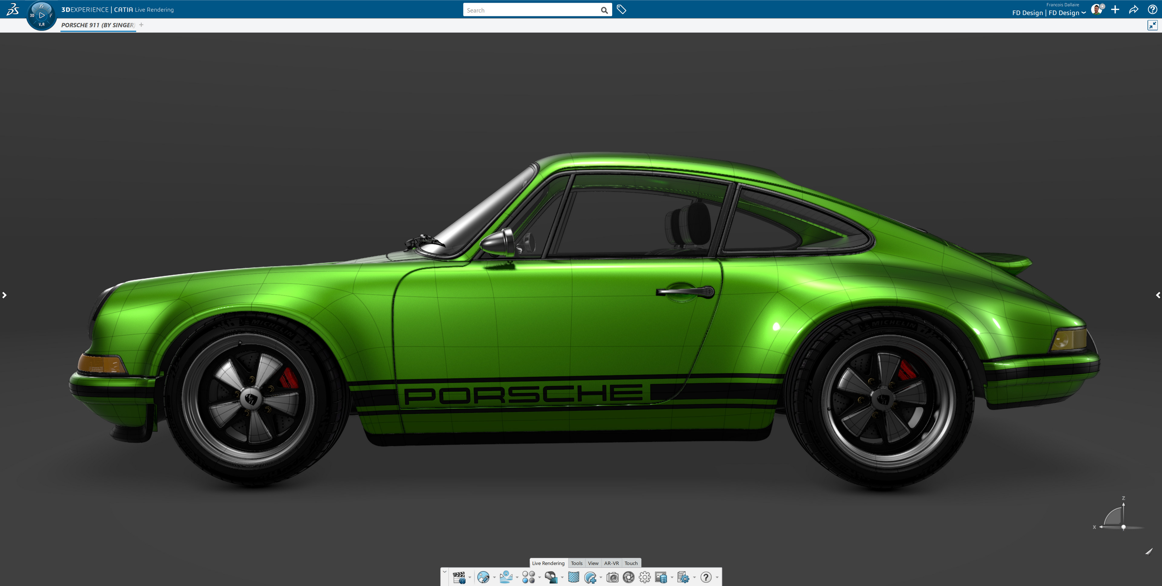 FD Design - Porsche 911 / by SINGER (3DExperience/CATIA) (Clay and Real ...