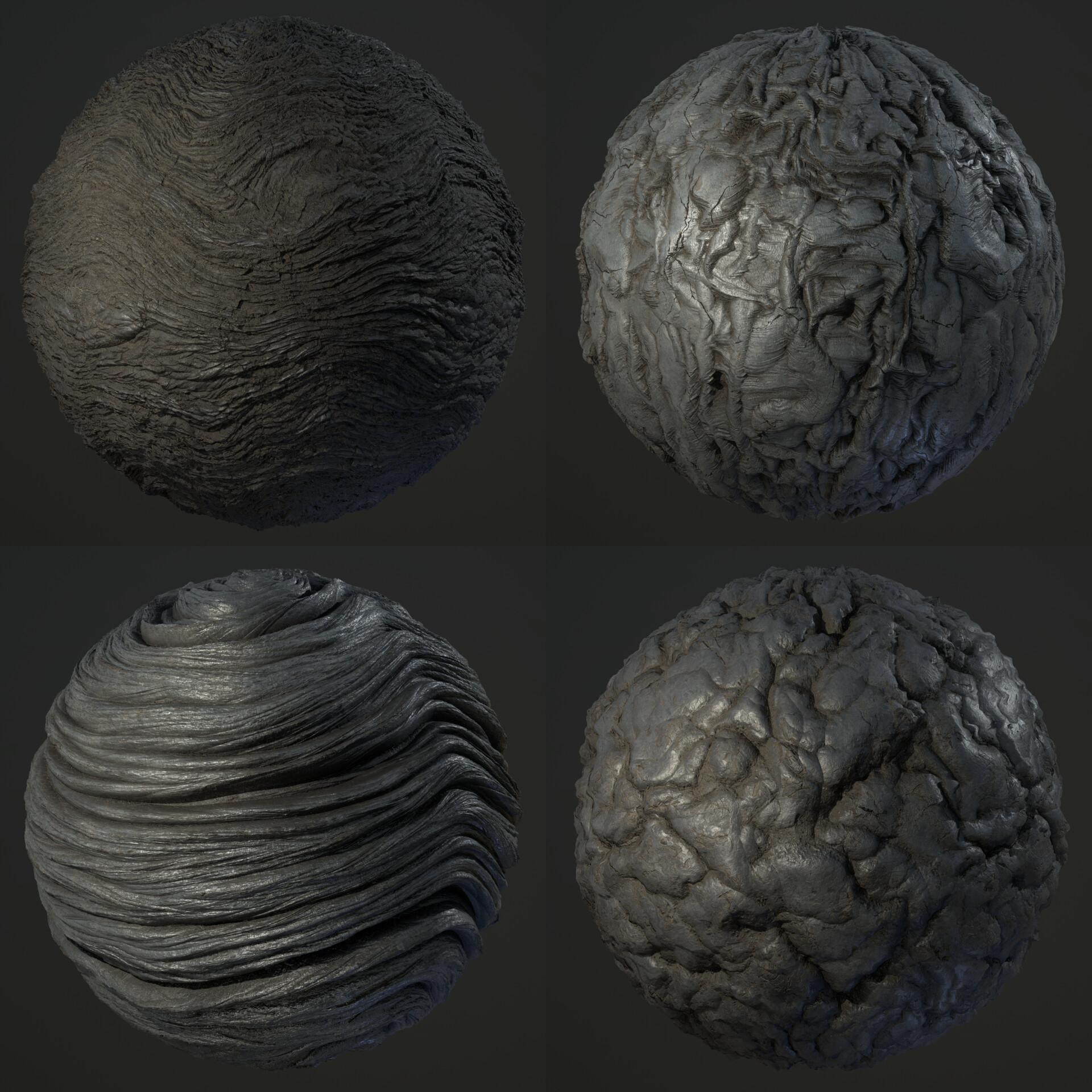 ArtStation - Substance Designer Hardened Lava Materials