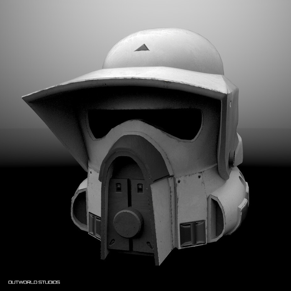 ArtStation - ARF Trooper Helmet WIP
