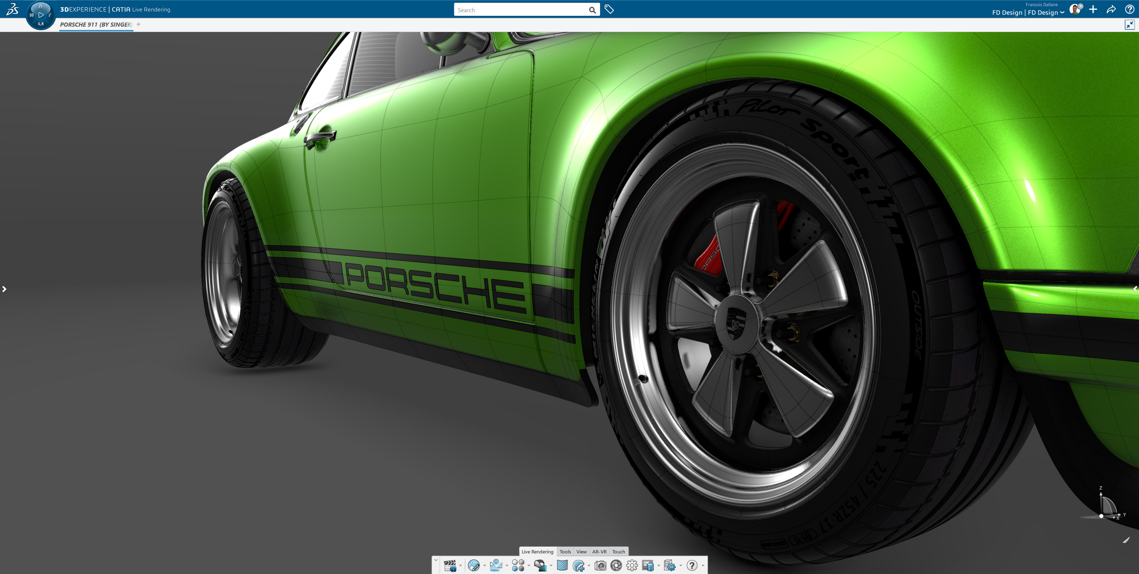 FD Design - Porsche 911 / by SINGER (3DExperience/CATIA) (Clay and Real ...