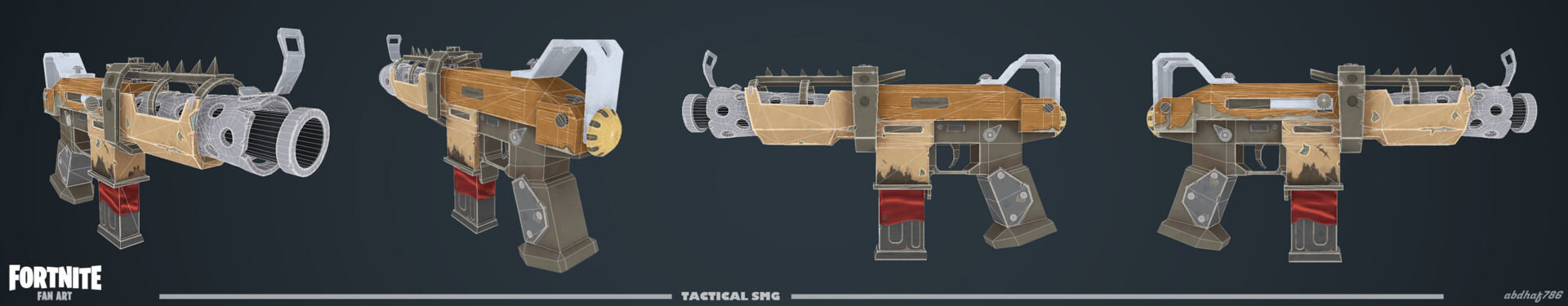 Abdul Hafiz - Fortnite Tactical SMG (Fan Art)