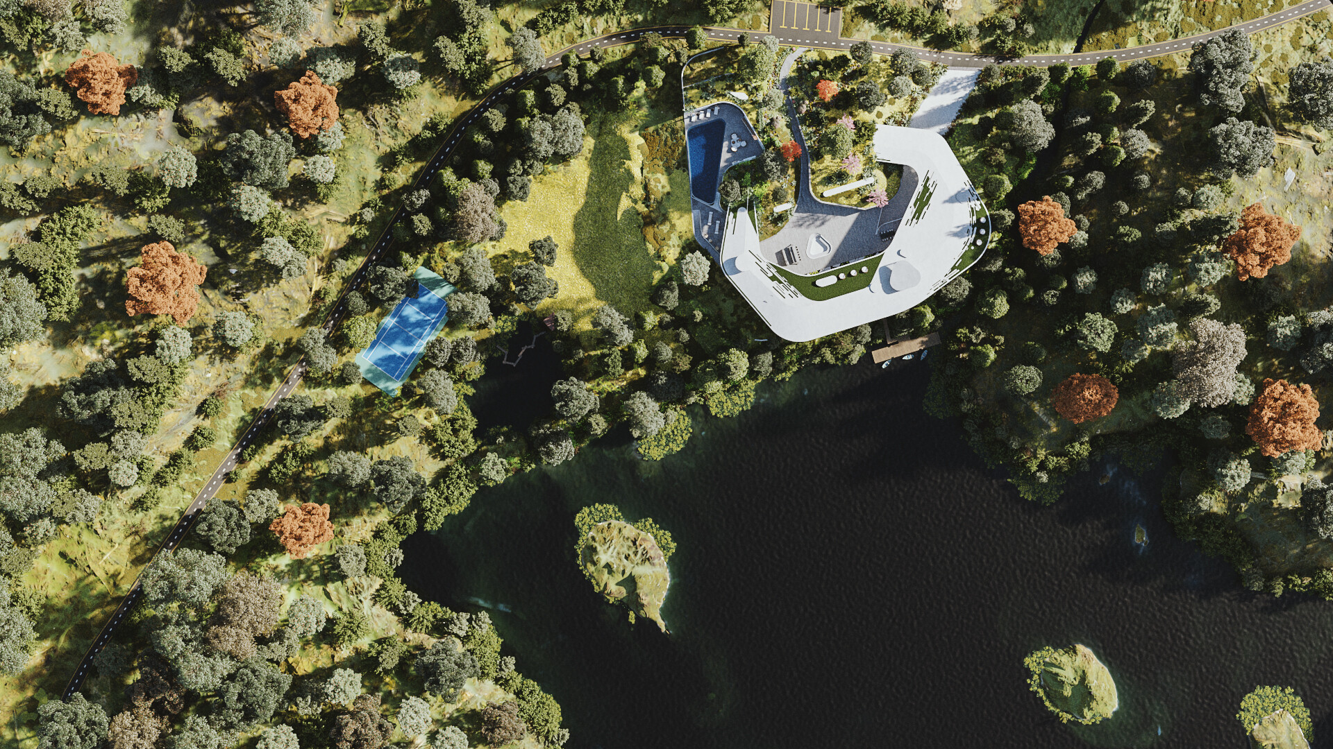 ArtStation - Merrin's Villa | Site | Summer